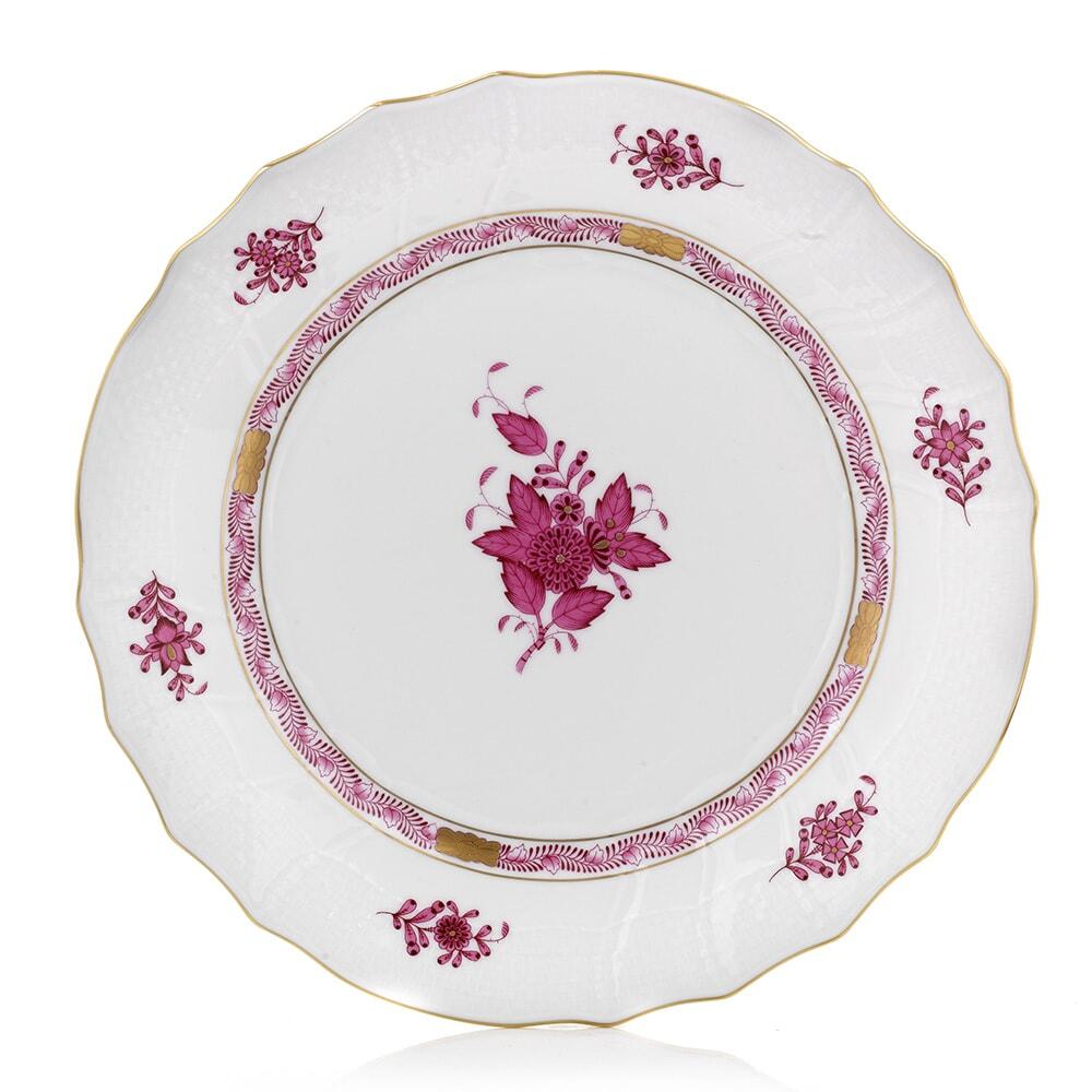 Herend Chinese Bouquet Raspberry Dinner Plate