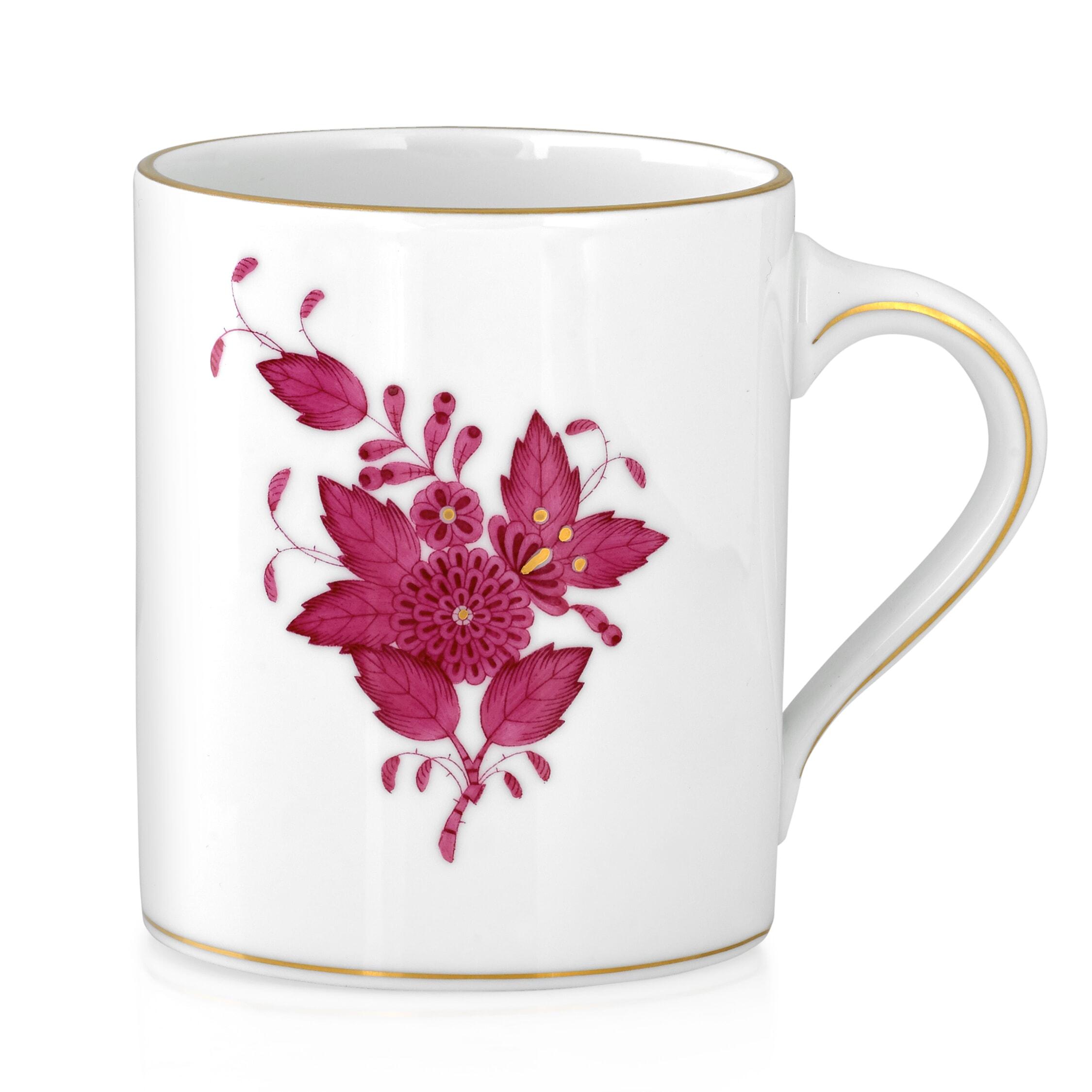Herend Chinese Bouquet Raspberry Mug, Large