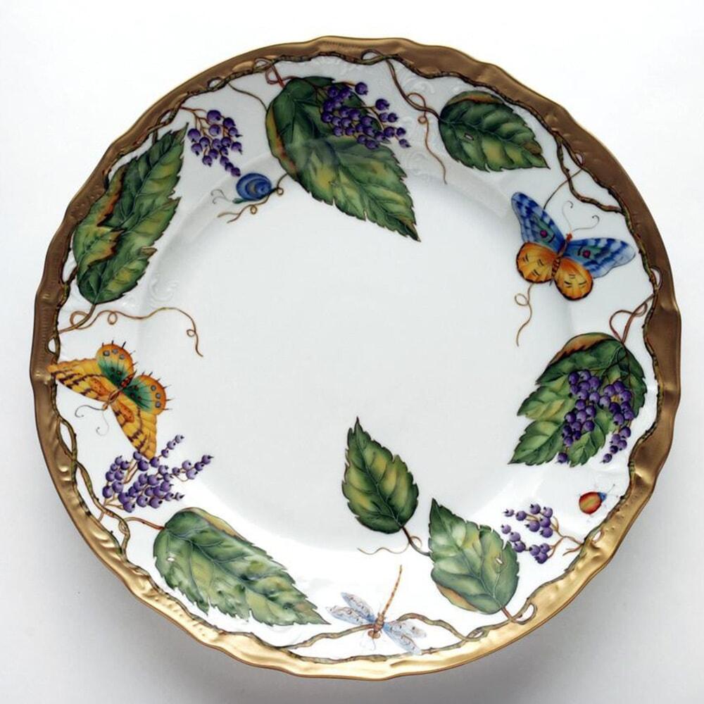 Anna Weatherley Wildberry Lavender Charger / Presentation Plate