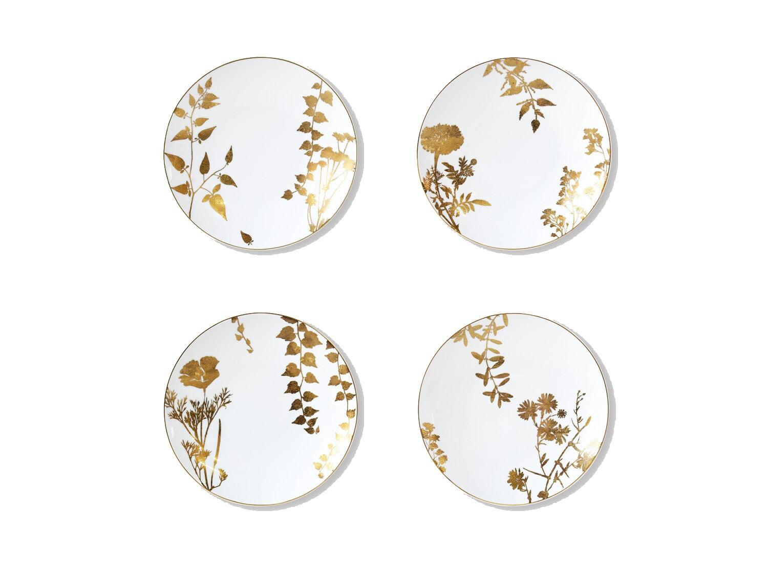Vegetal Or Assorted Salad Plates, Set of 4