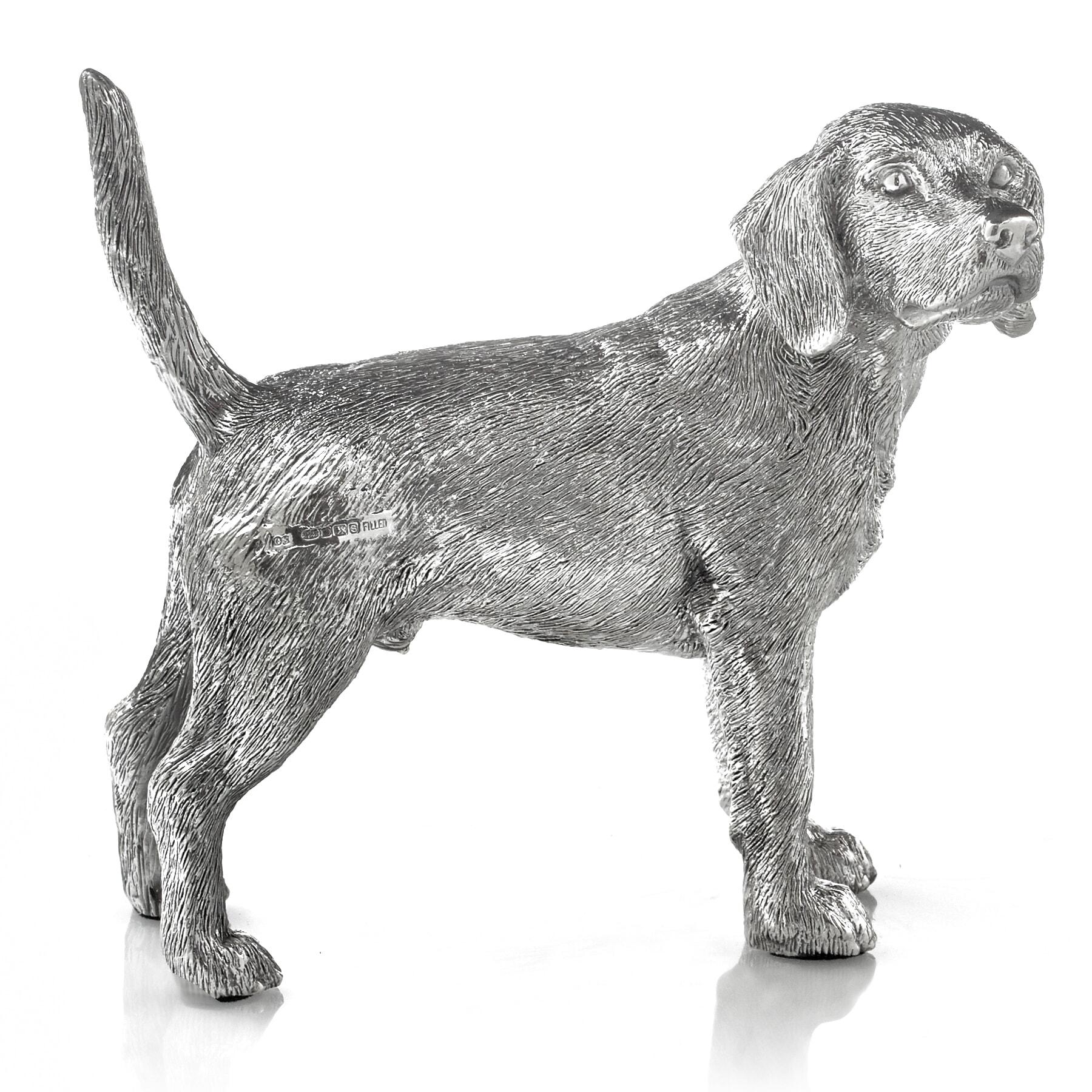 Sterling Silver Beagle Sculpture
