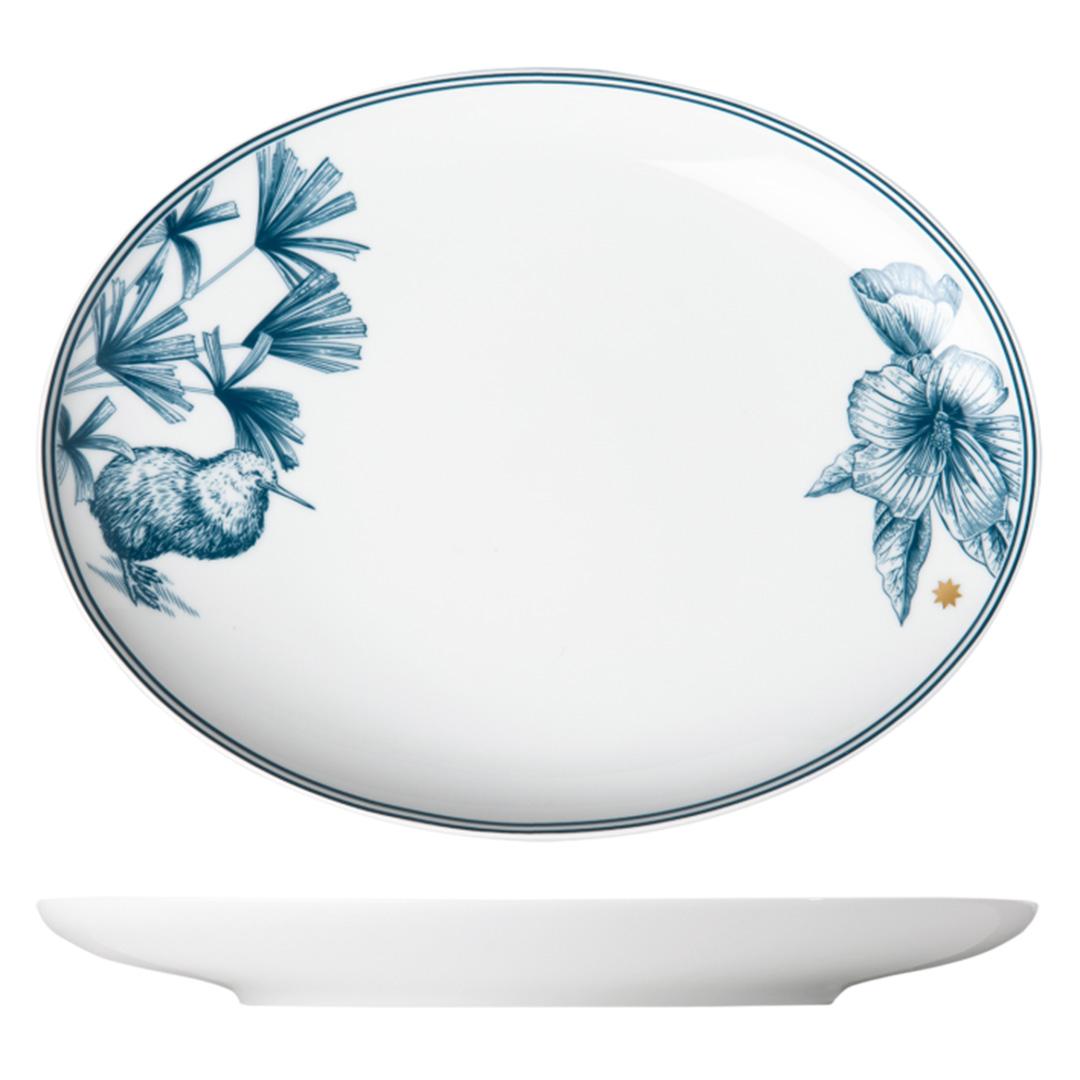 Furstenberg Paraiso Blue Oval Plate