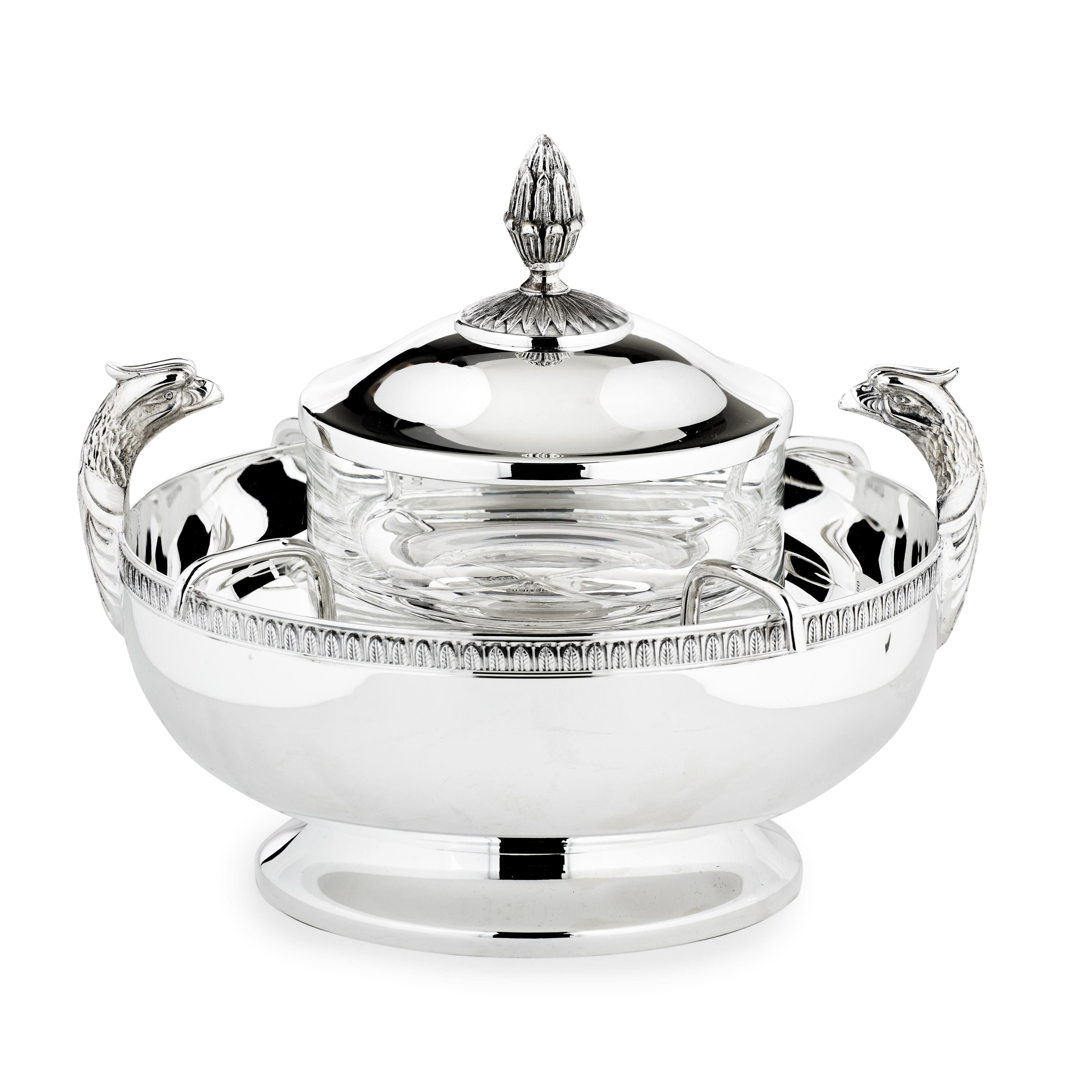 Christofle Malmaison Silverplated Caviar Server