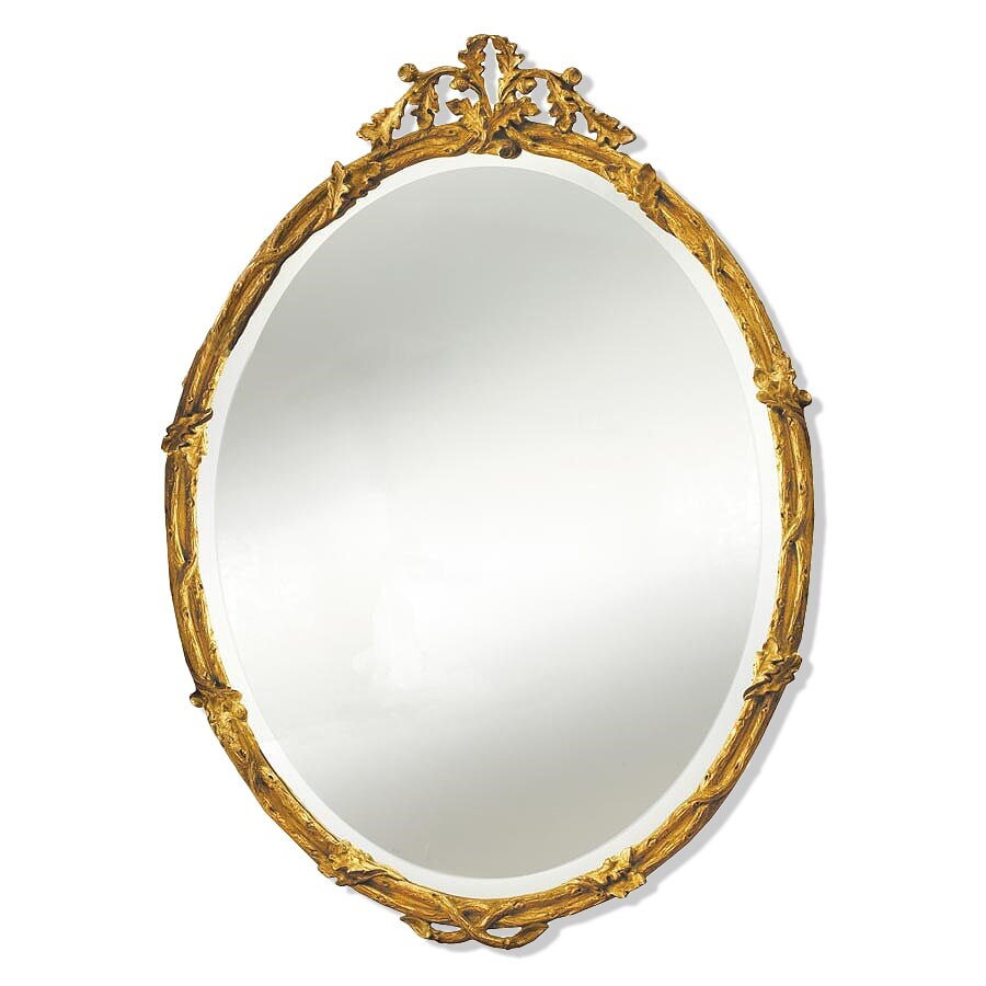 Acorn Oval Gold Mirror