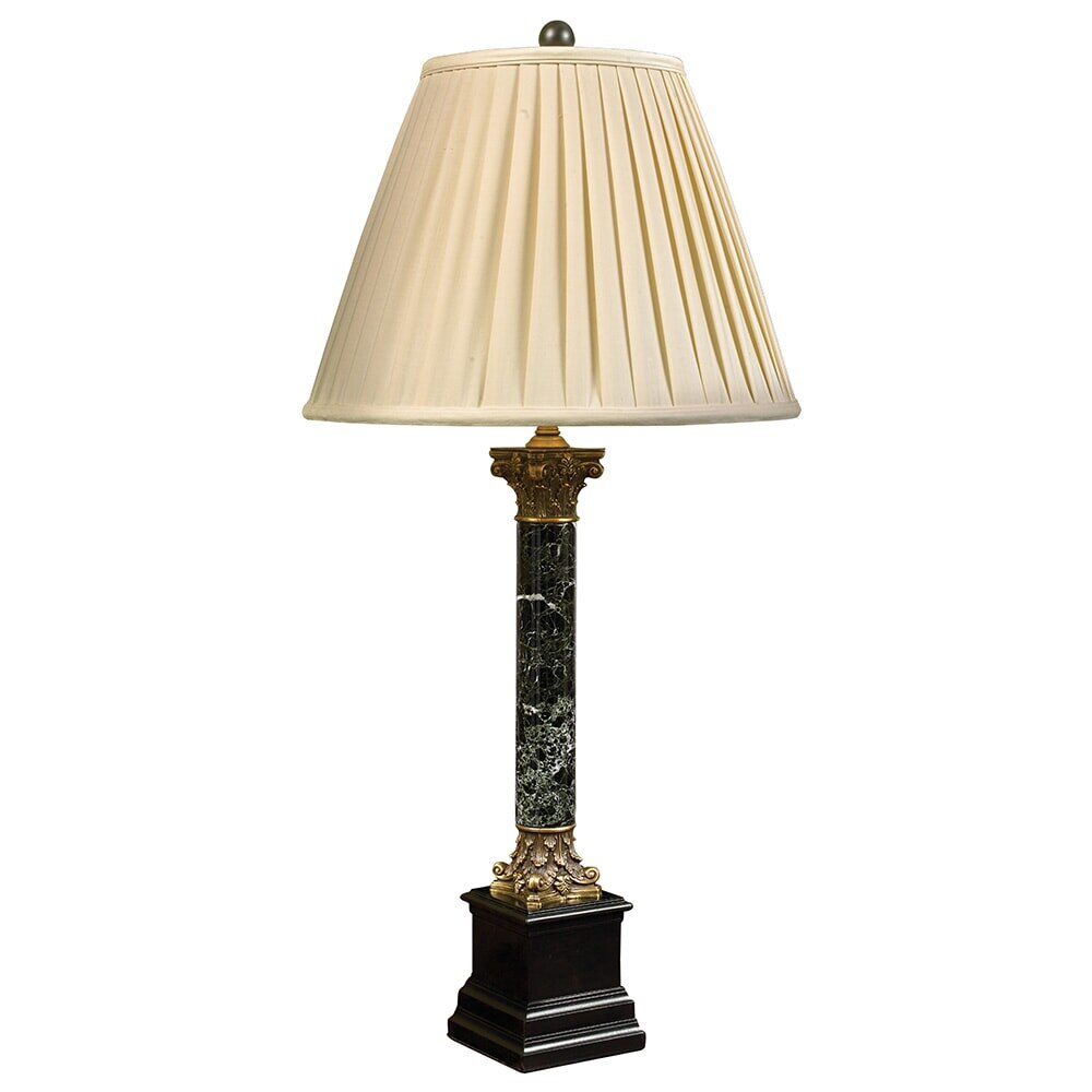 Black Marble Column Lamp