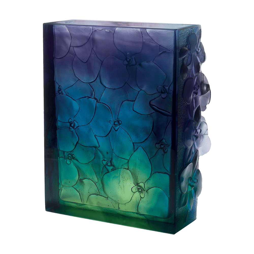 Daum Crystal Orchid Vase