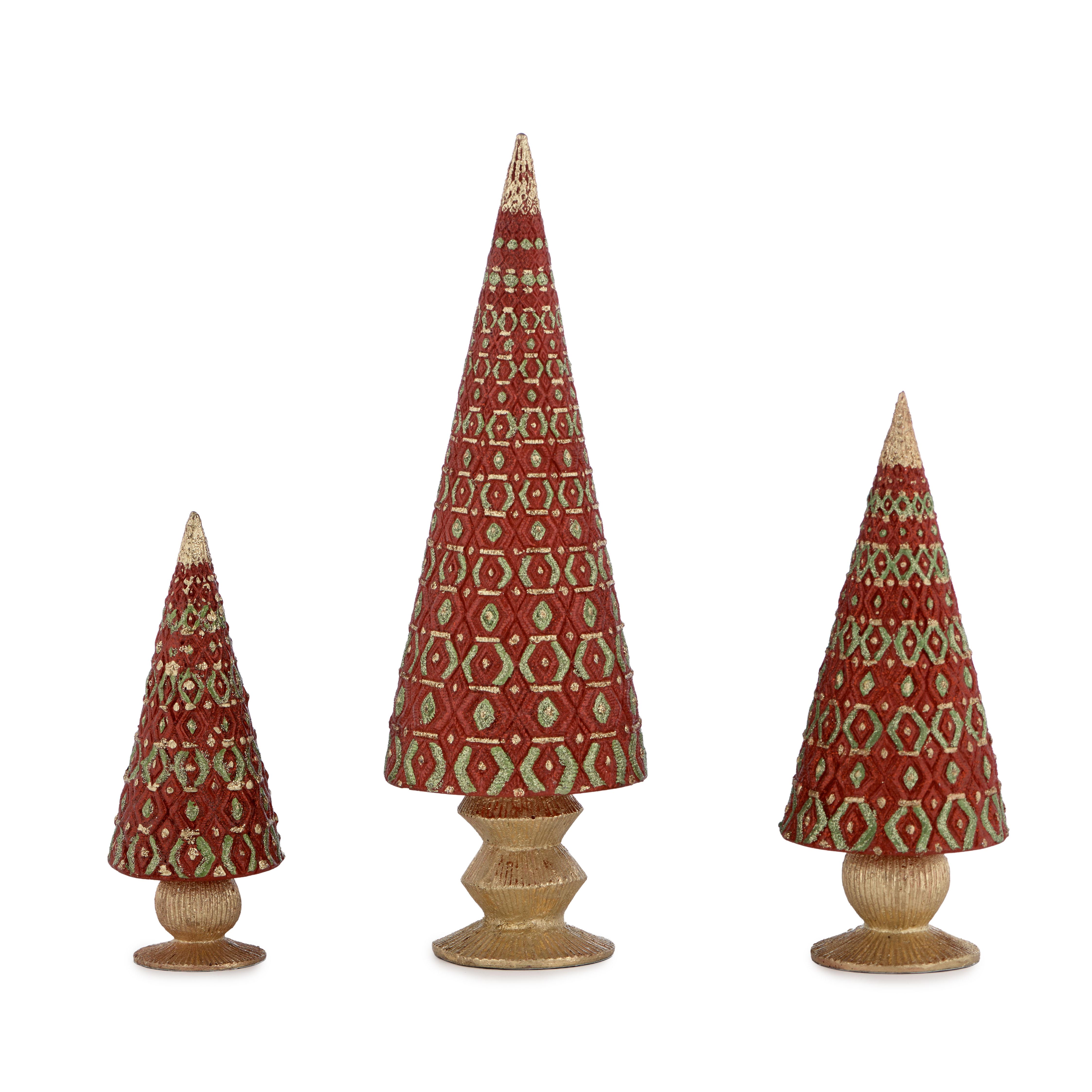 Oriente Red & Citron Cone Tree