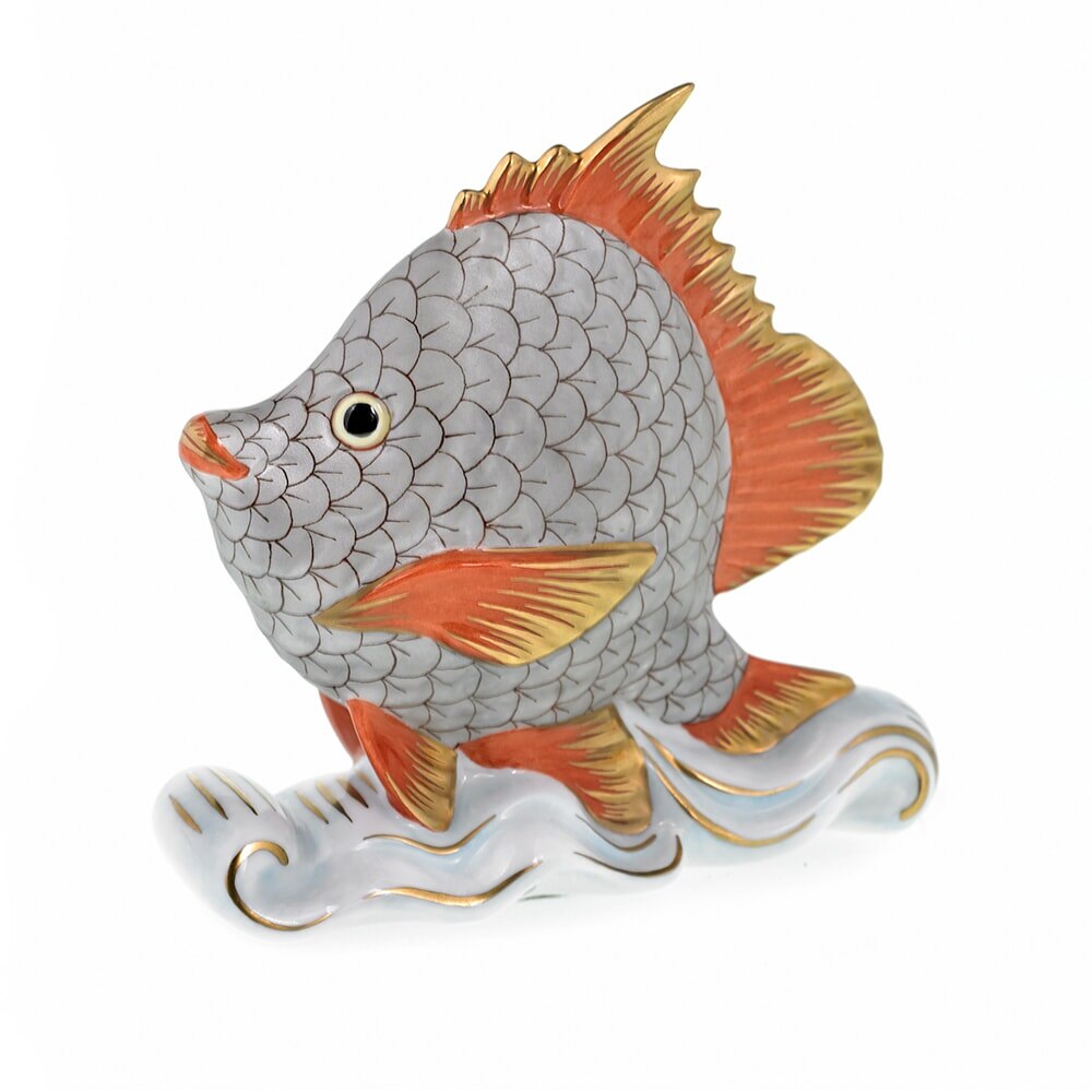 Herend Fish, Rust Fin