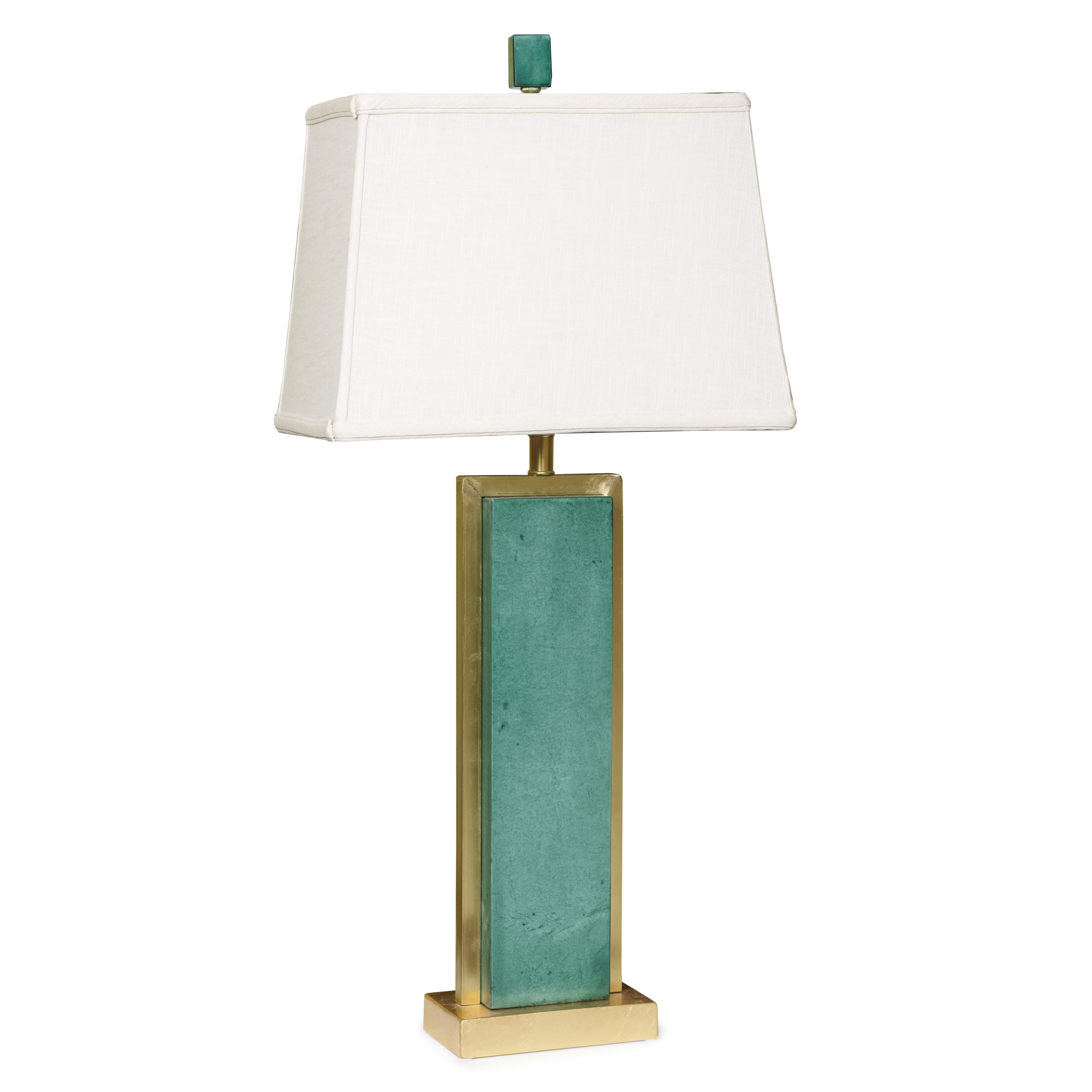 Dark Green Jade Lamp
