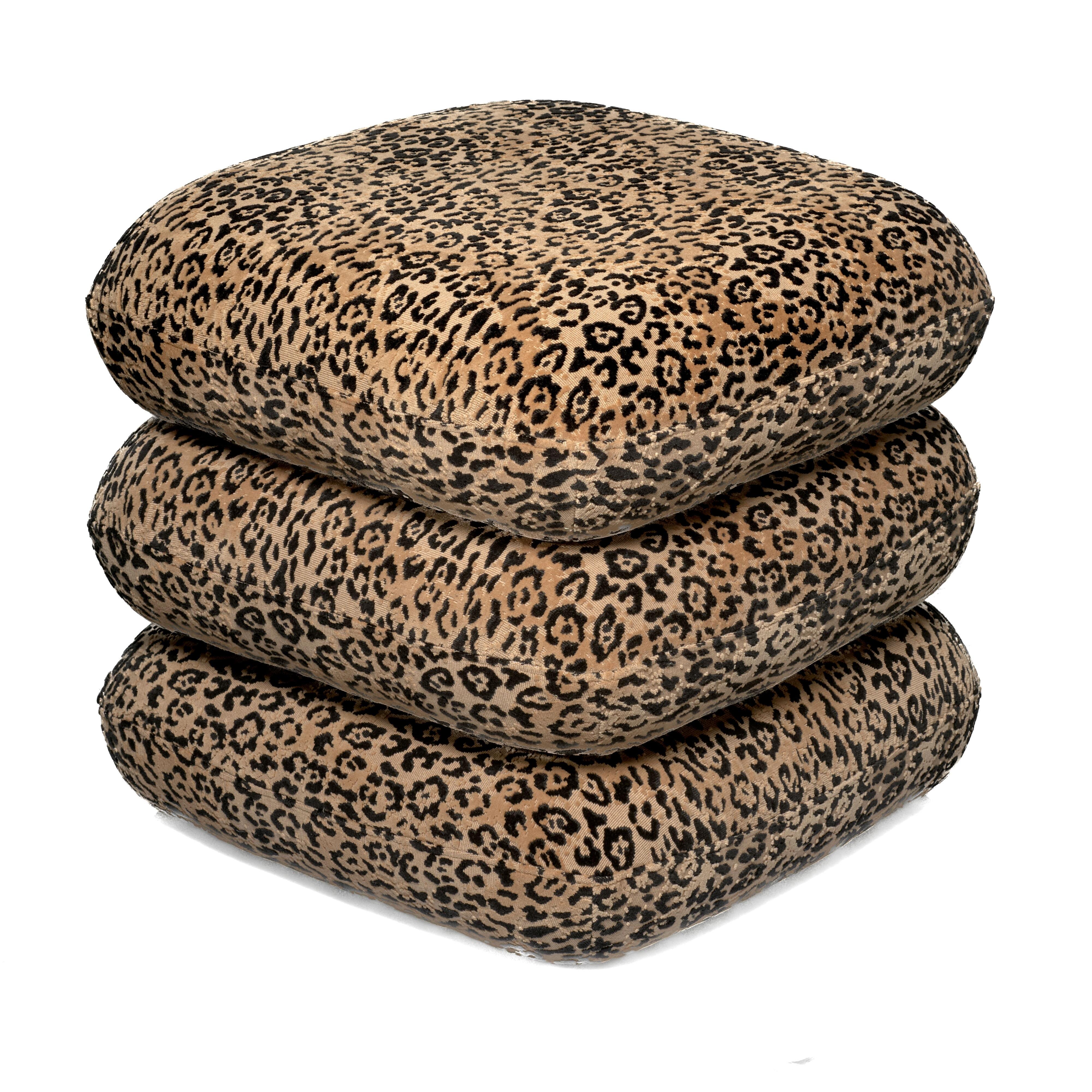 Greenwich Bernard Leopard Stool