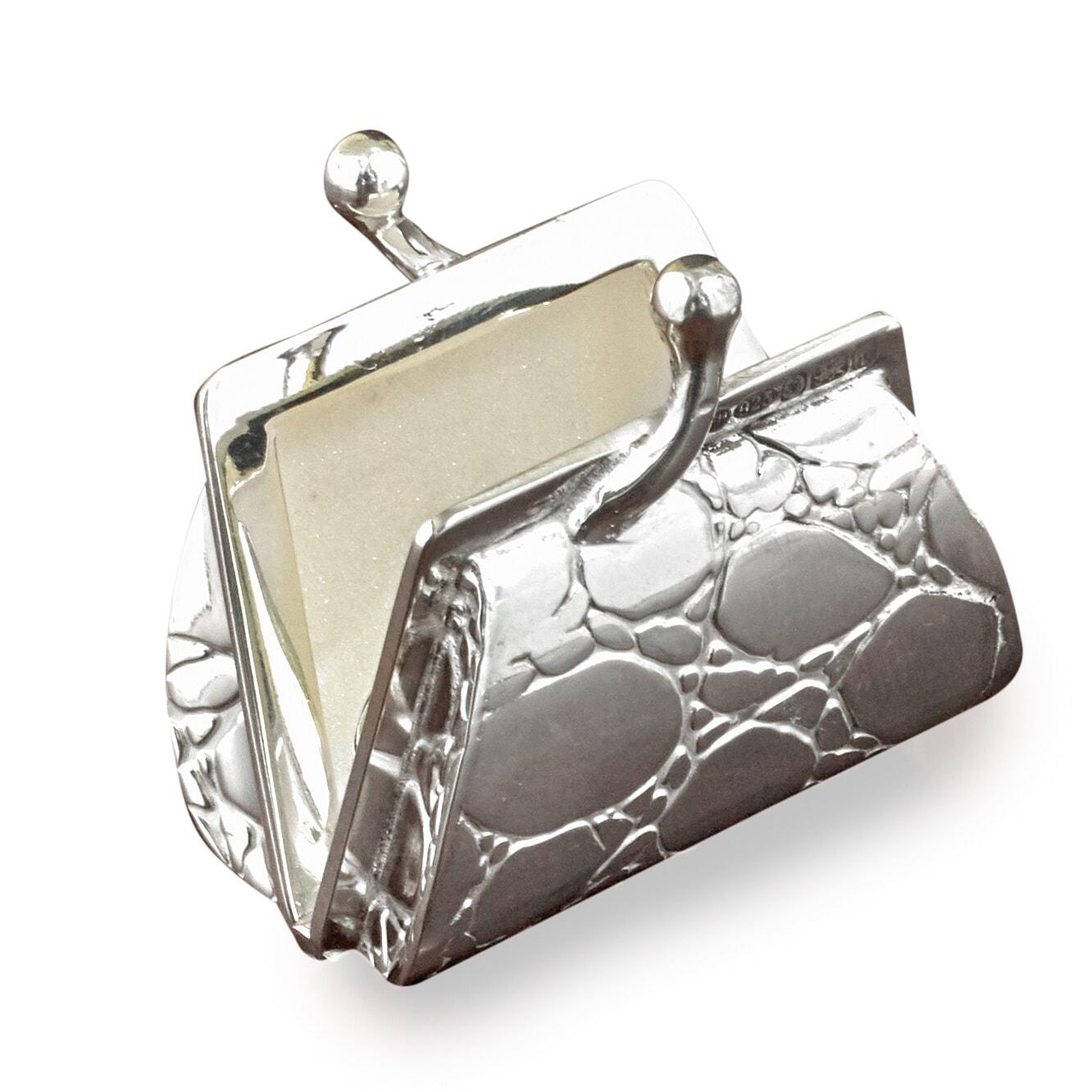 Sterling Silver Mini Handbag