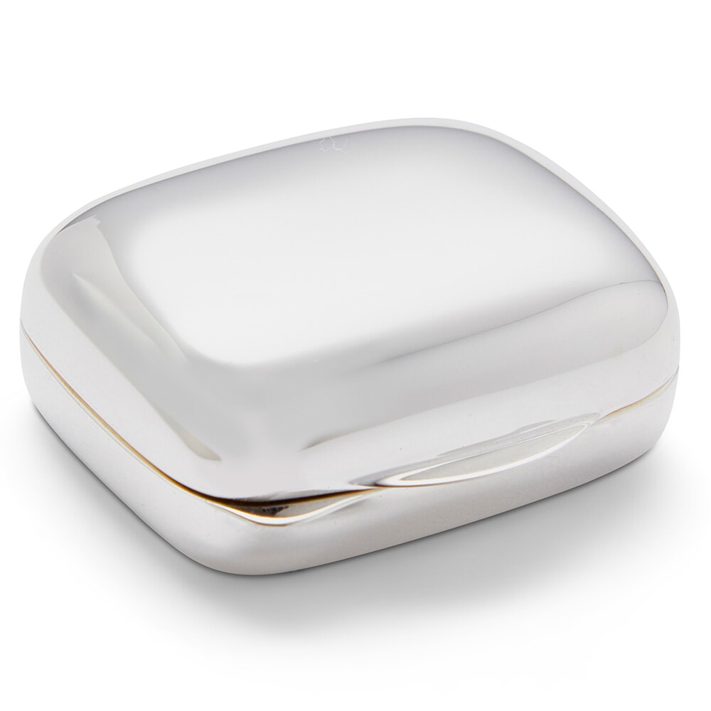 Sterling Silver Cushion Pill Box