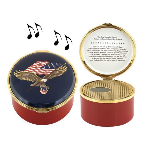 Halcyon Days Star Spangled Banner Music Box