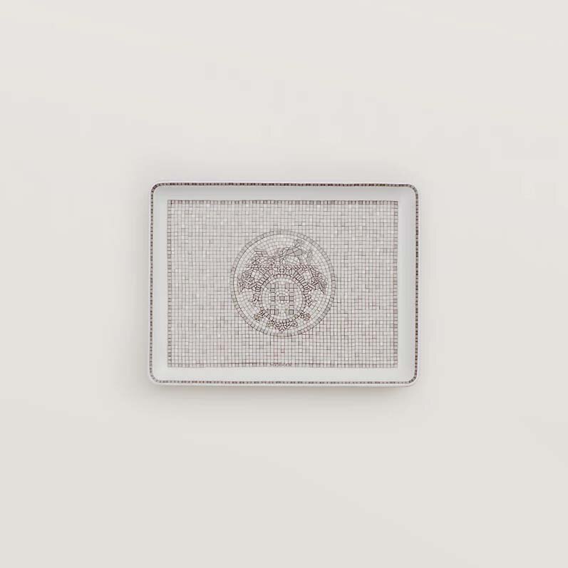 Hermes Mosaique au 24 Platinum Small Tray