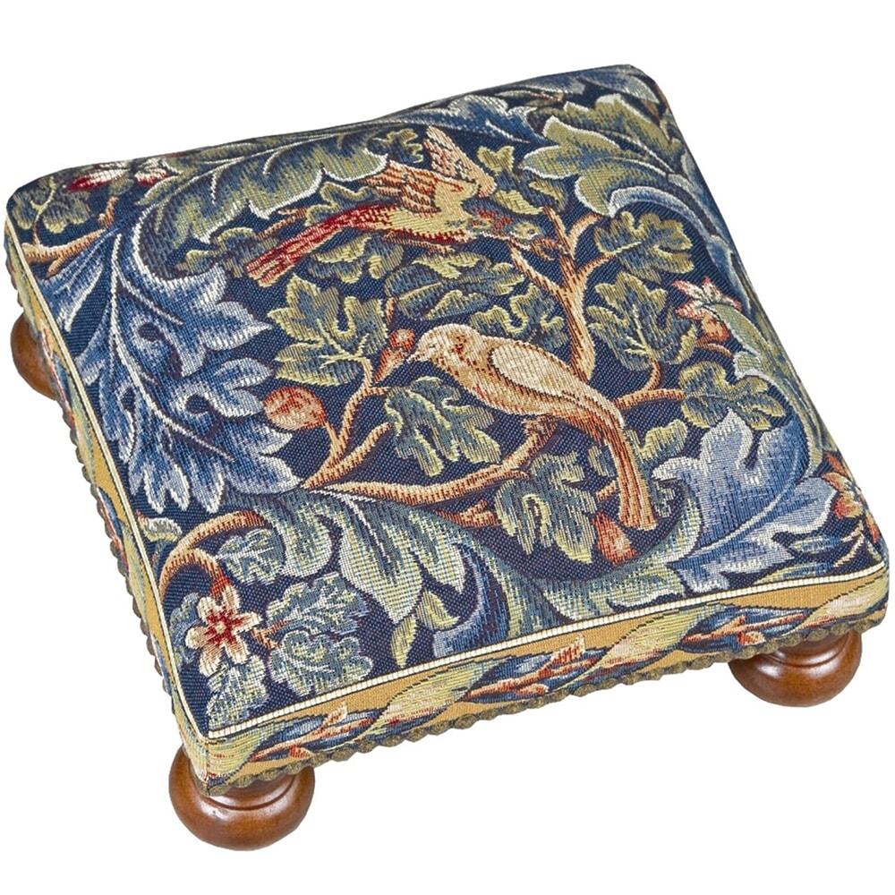 Birds & Acanthus Tapestry Footstool