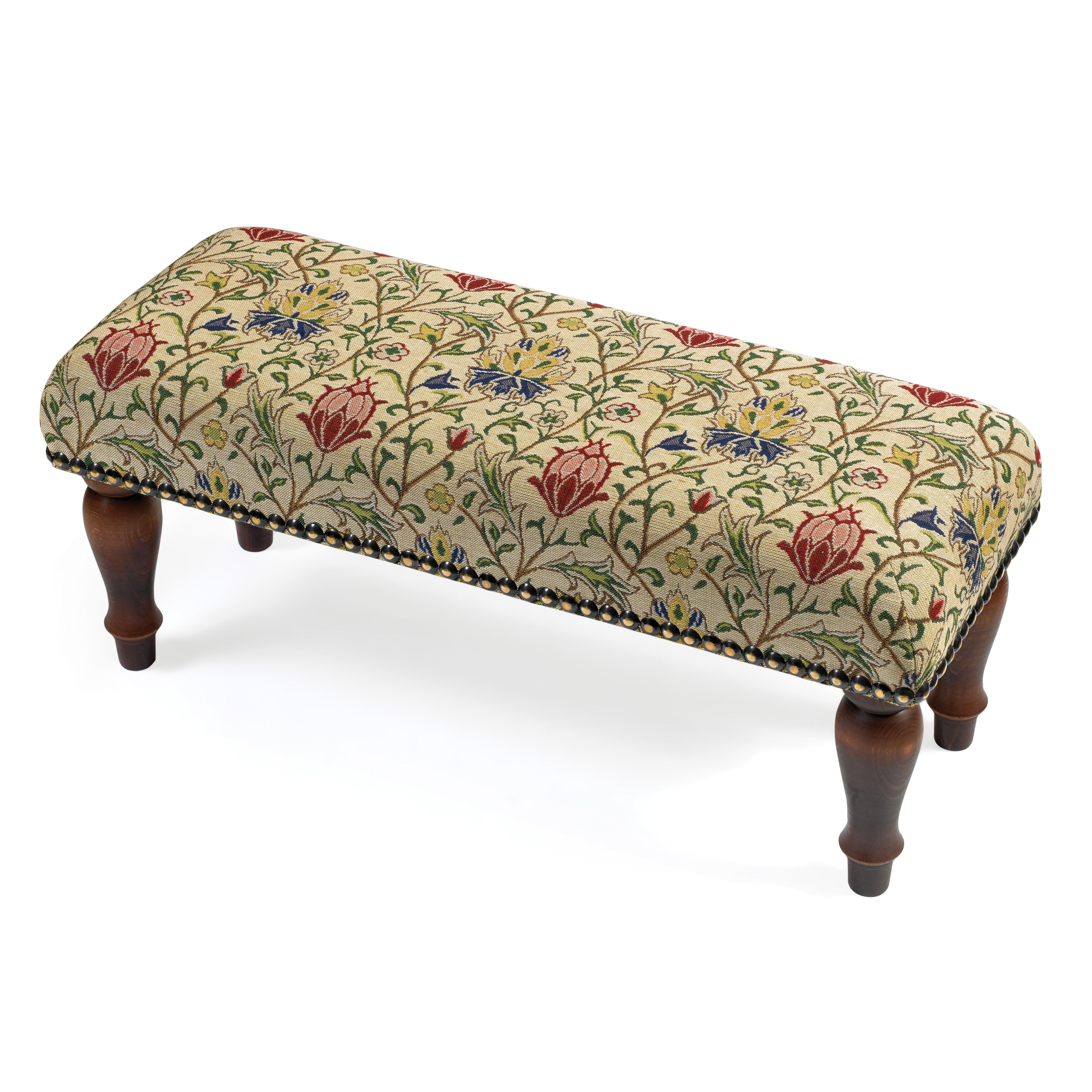 Rambling Rose Tapestry Bench