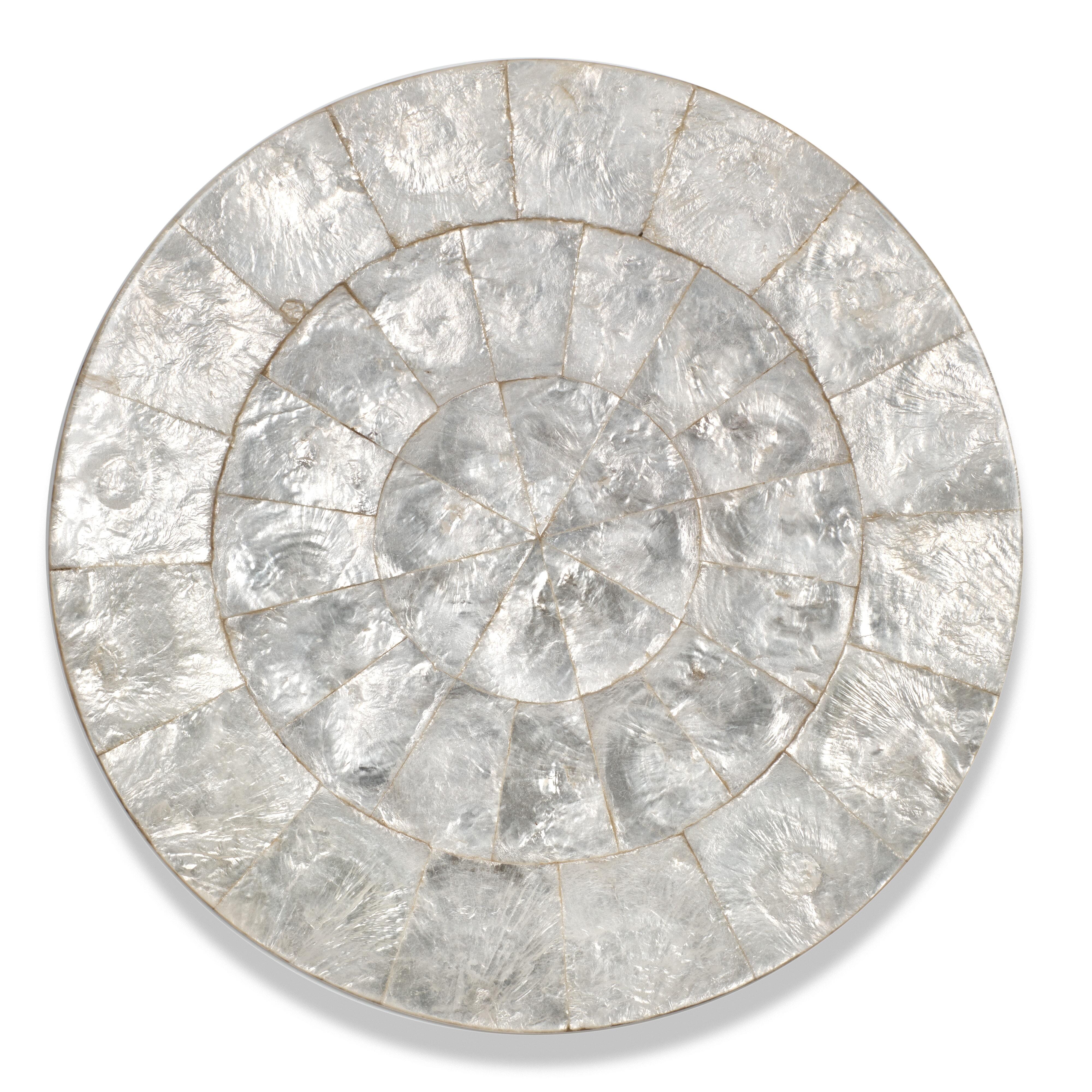 Round Capiz Placemat, Natural