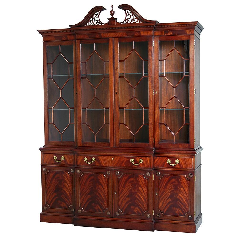 Mahogany Georgian Breakfront Cabinet