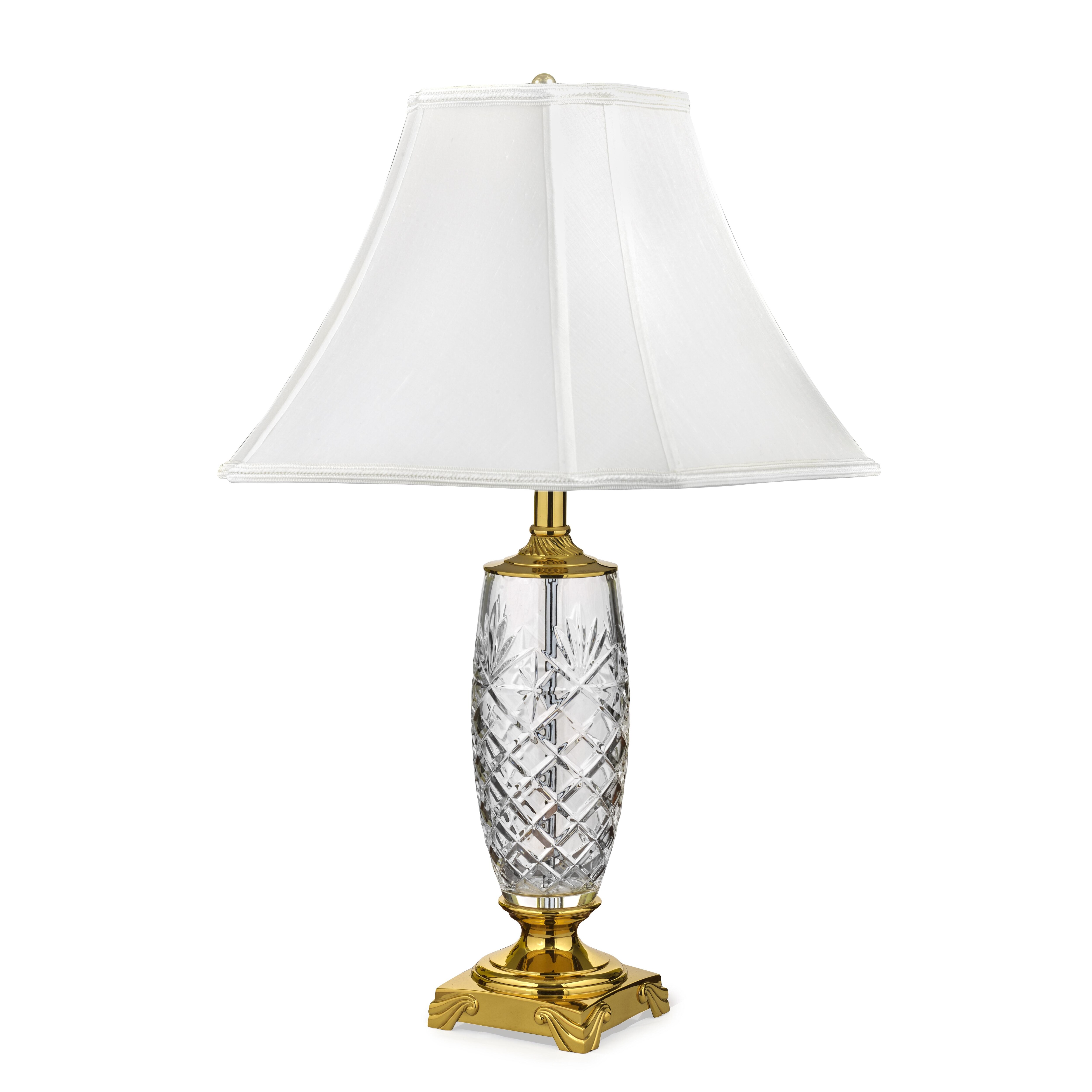 Brass & Crystal Lamp