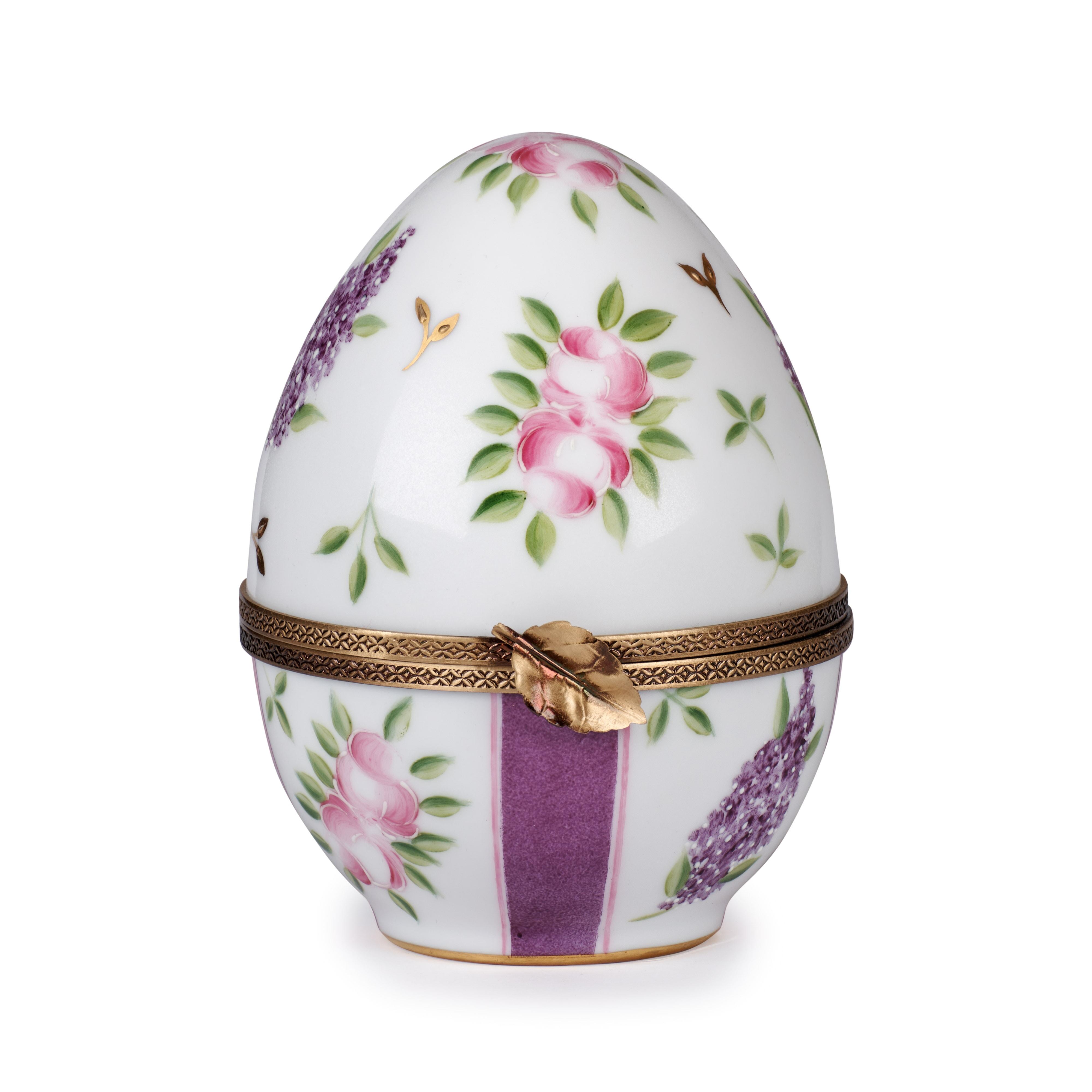 Floral Limoges Egg Box
