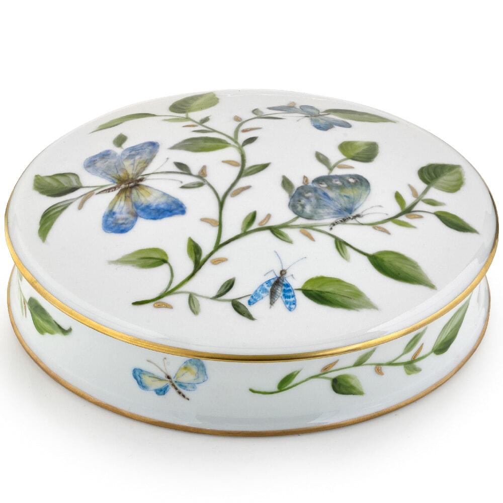 Blue Butterfly Porcelain Box
