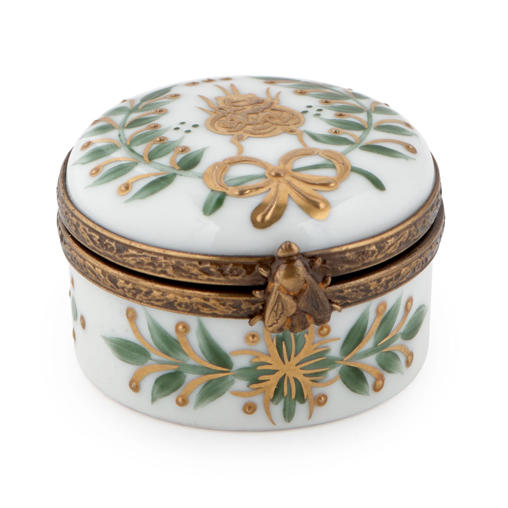 Empire Round Limoges Box