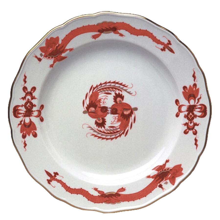 Meissen Rich Court Dragon, Red Gravy Boat