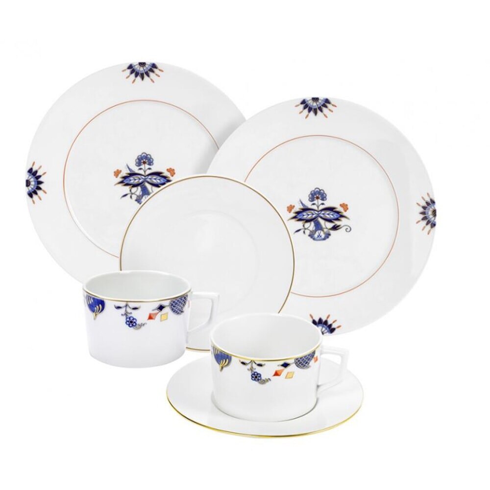 Meissen Noble Blue Coffee Set, 6 pieces