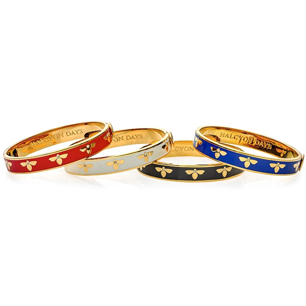 Halcyon Days Bee Hinged Bangles