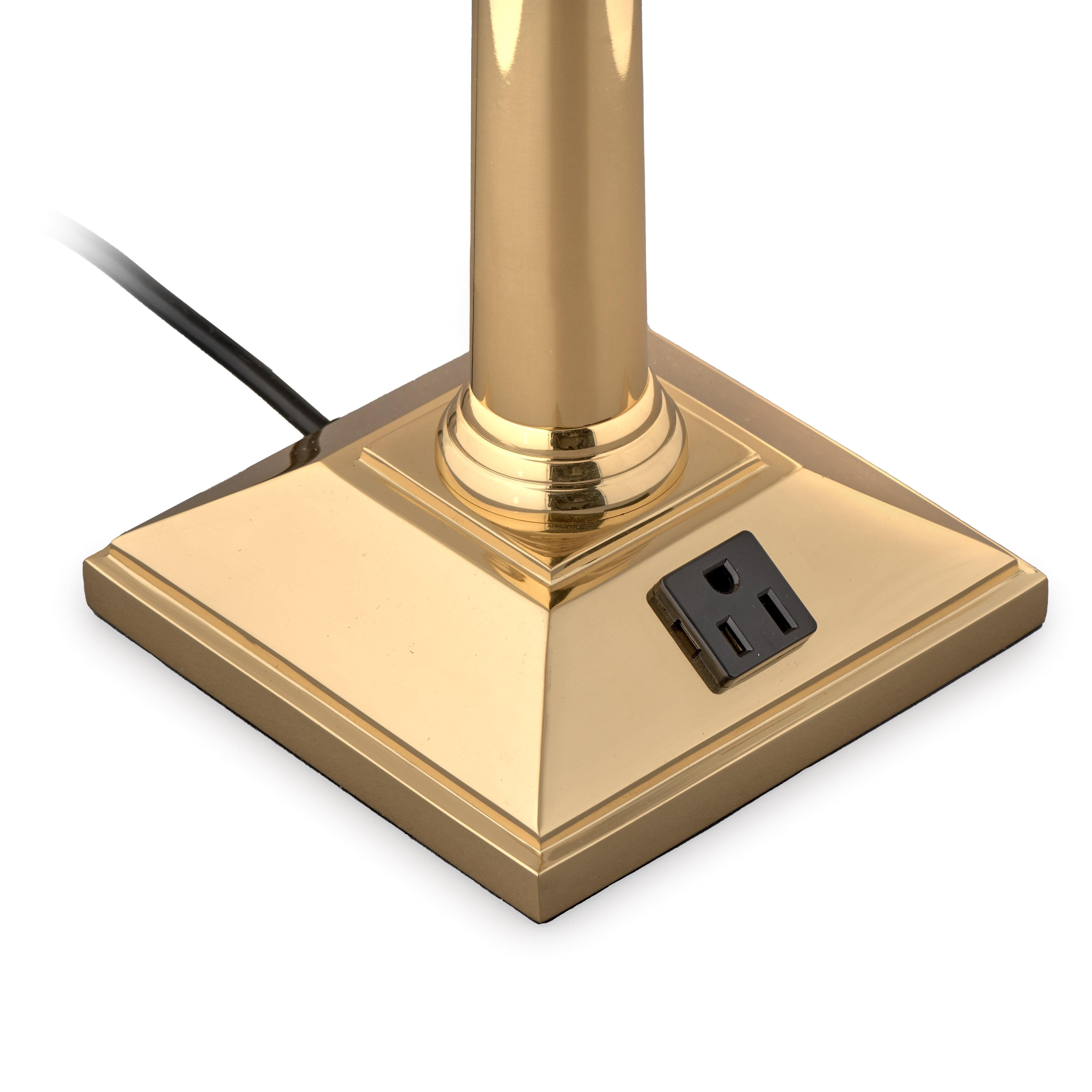 Brass Double Pull Chain Table Lamp
