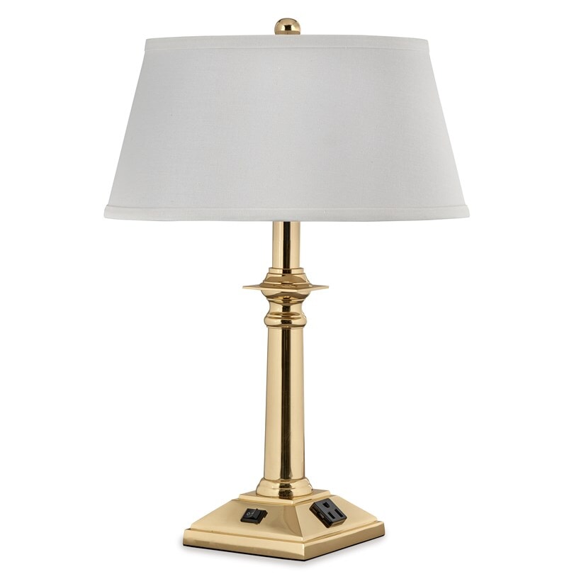 Brass Double Pull Chain Table Lamp