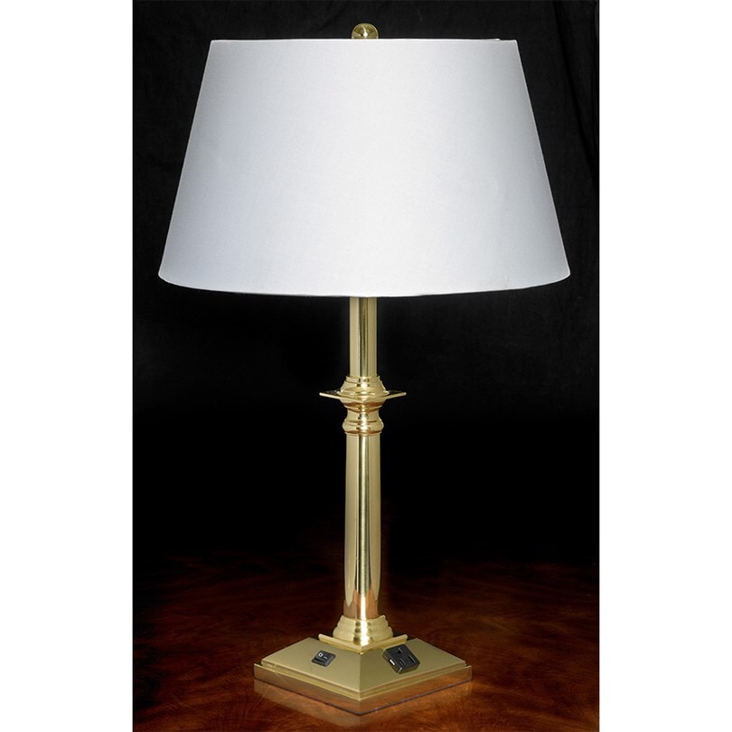 Brass Double Pull Chain Table Lamp