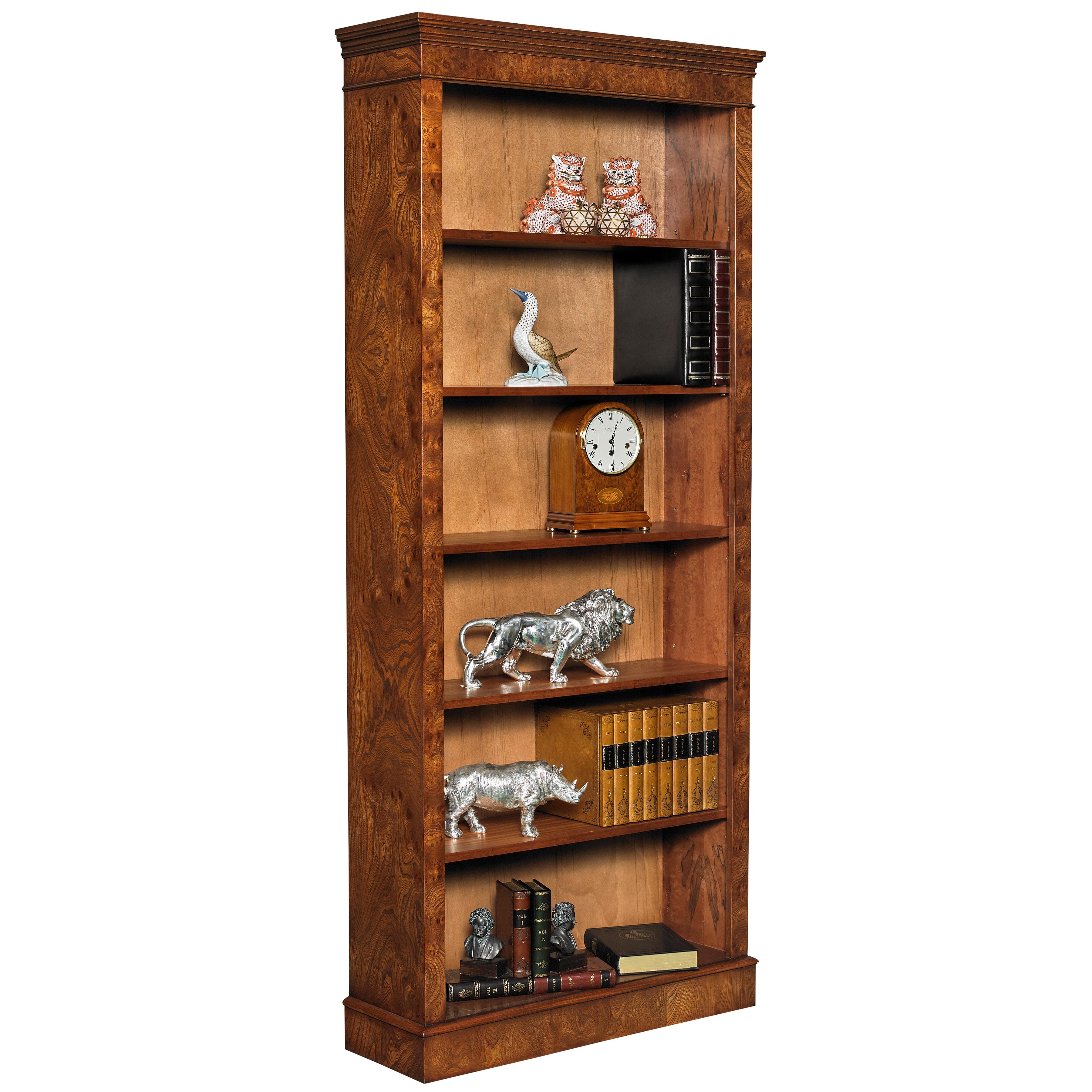 Open Burr Elm Bookcases