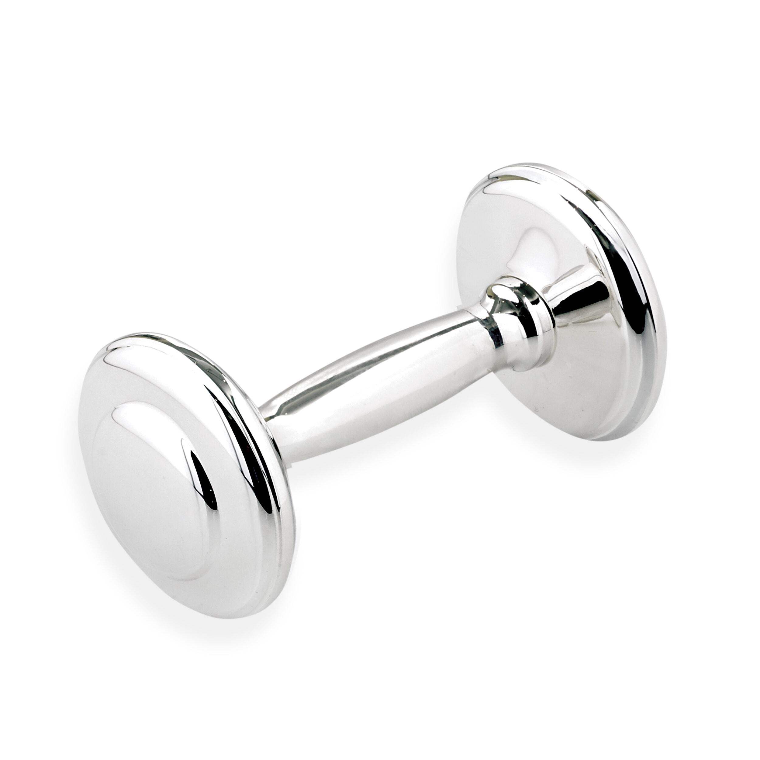 Sterling Silver Dumbbell Rattles