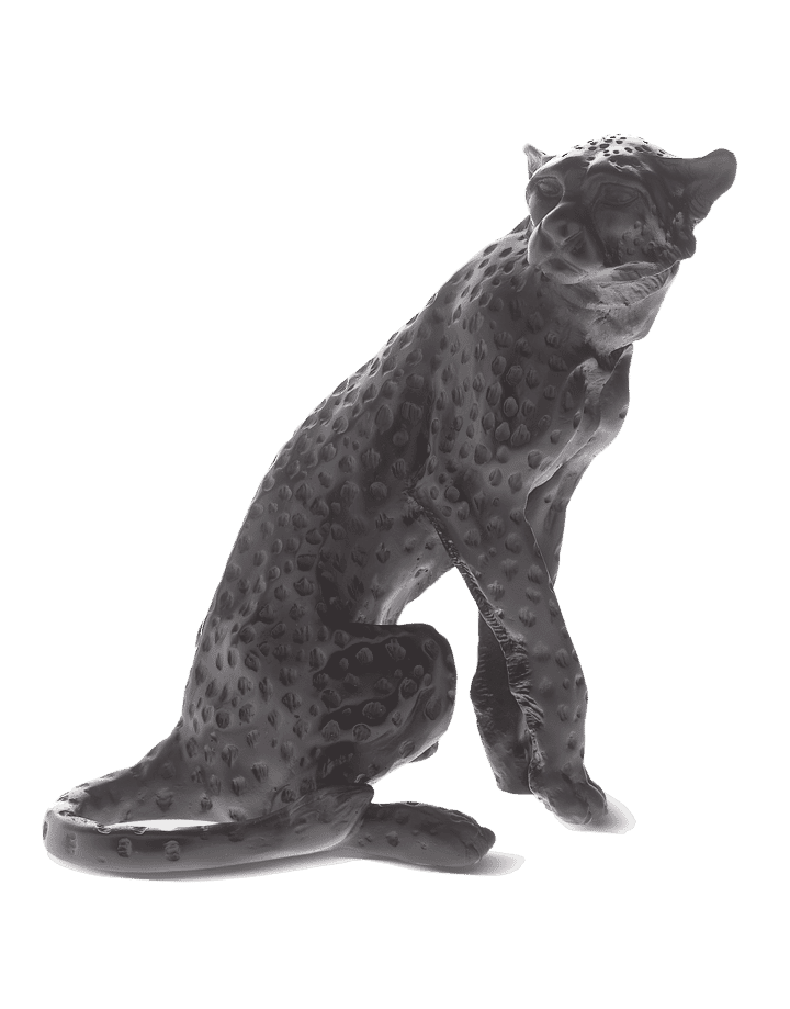 Daum Crystal Cheetah by Jean-Fracis Leroy, Limited Edition