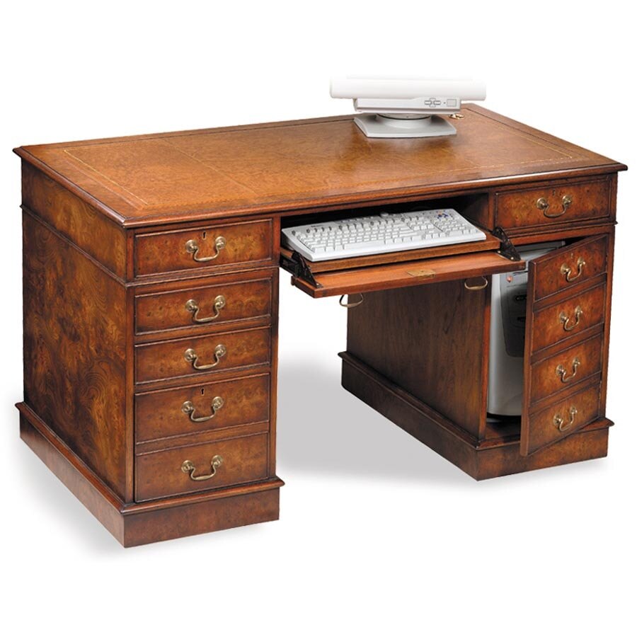 Burr Elm Computer Desks