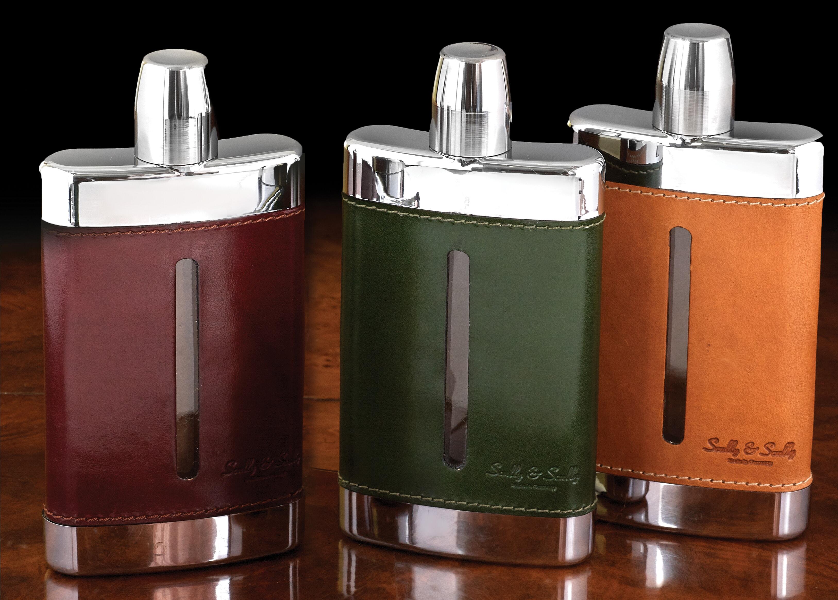 Calf Leather Flasks