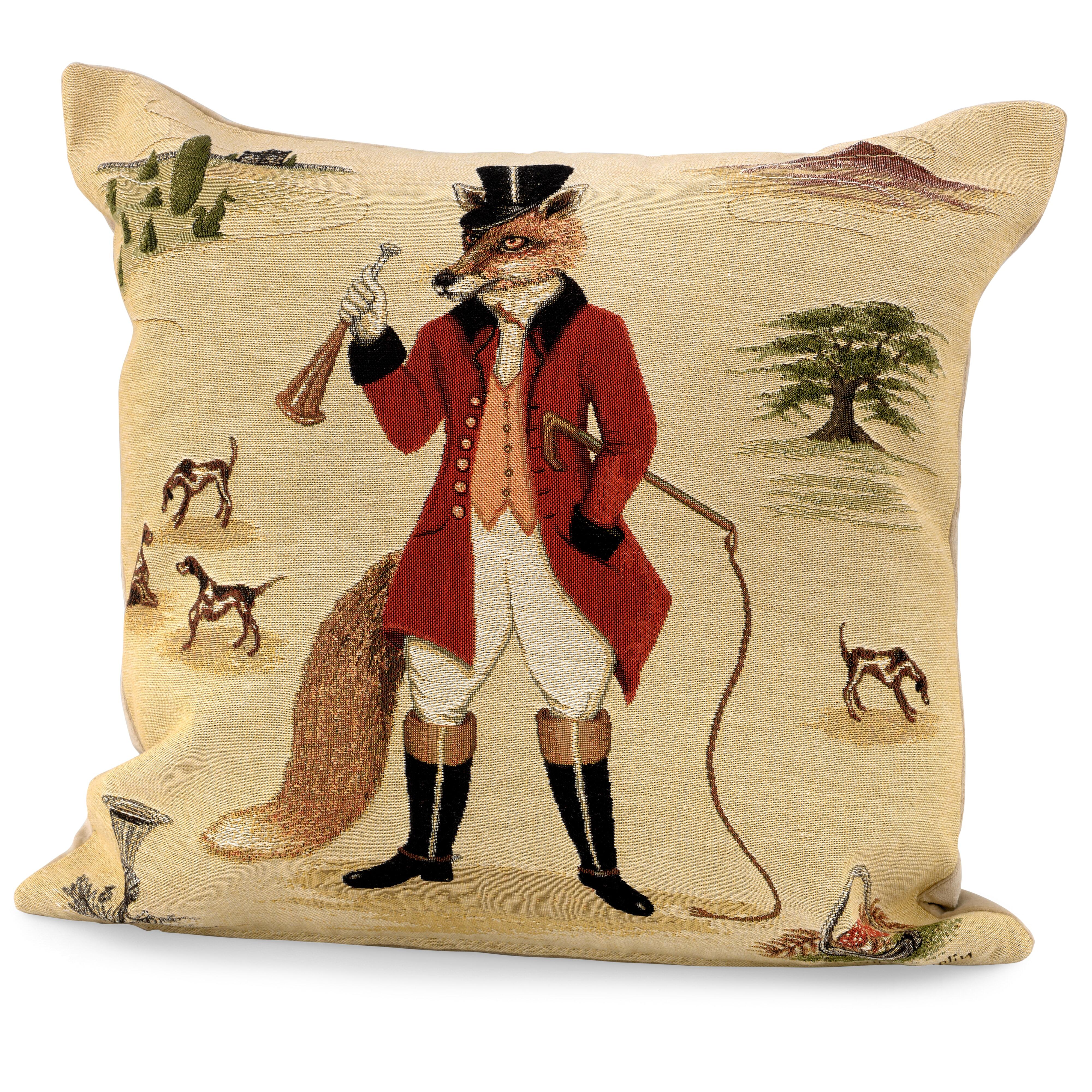 Fox Hunter Tapestry Pillows