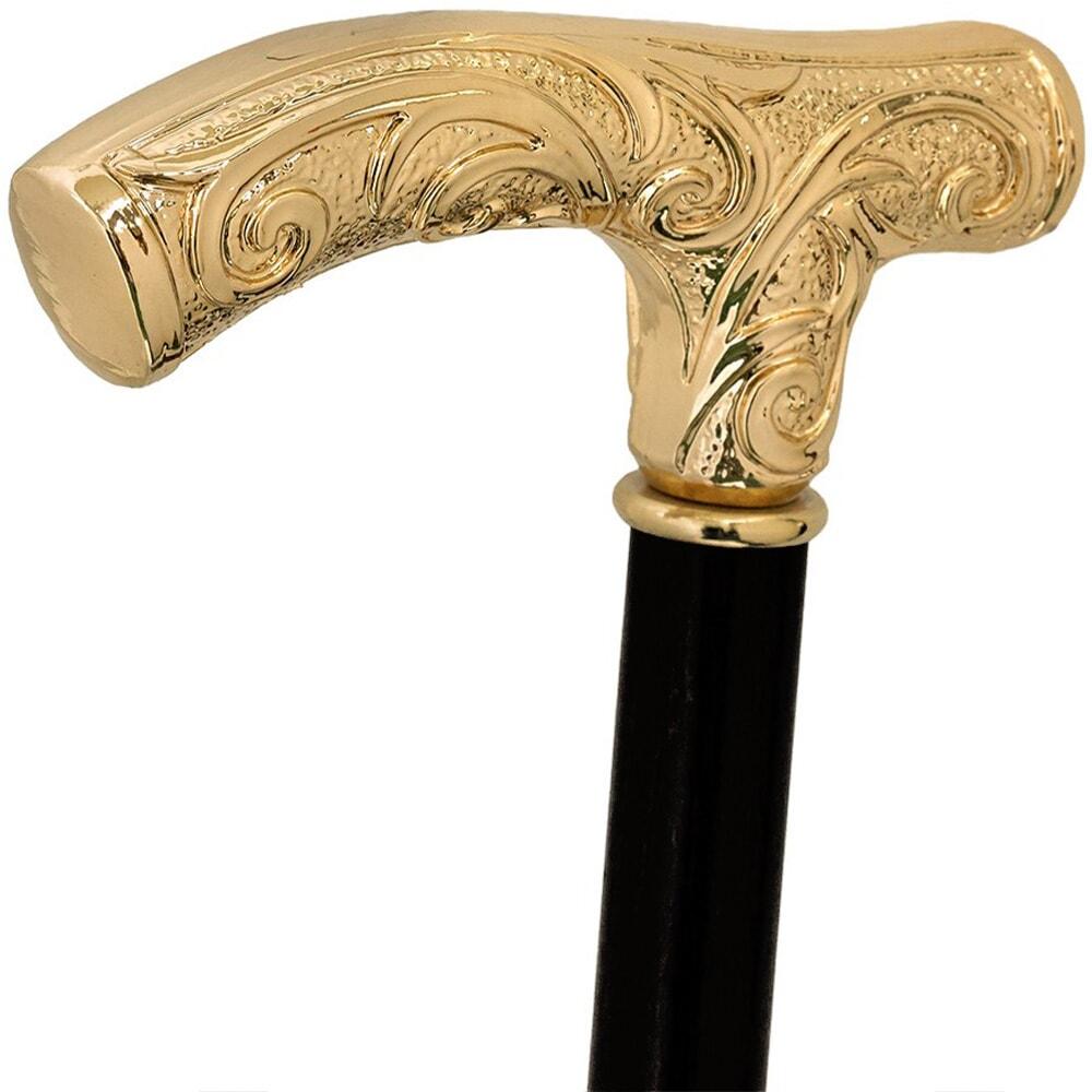 Golden Handled Italian Walking Sticks