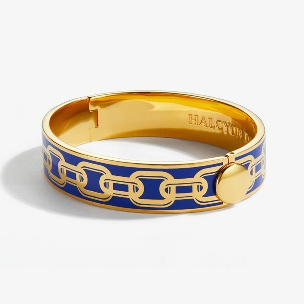 Halcyon Days Chain Hinged Bangles