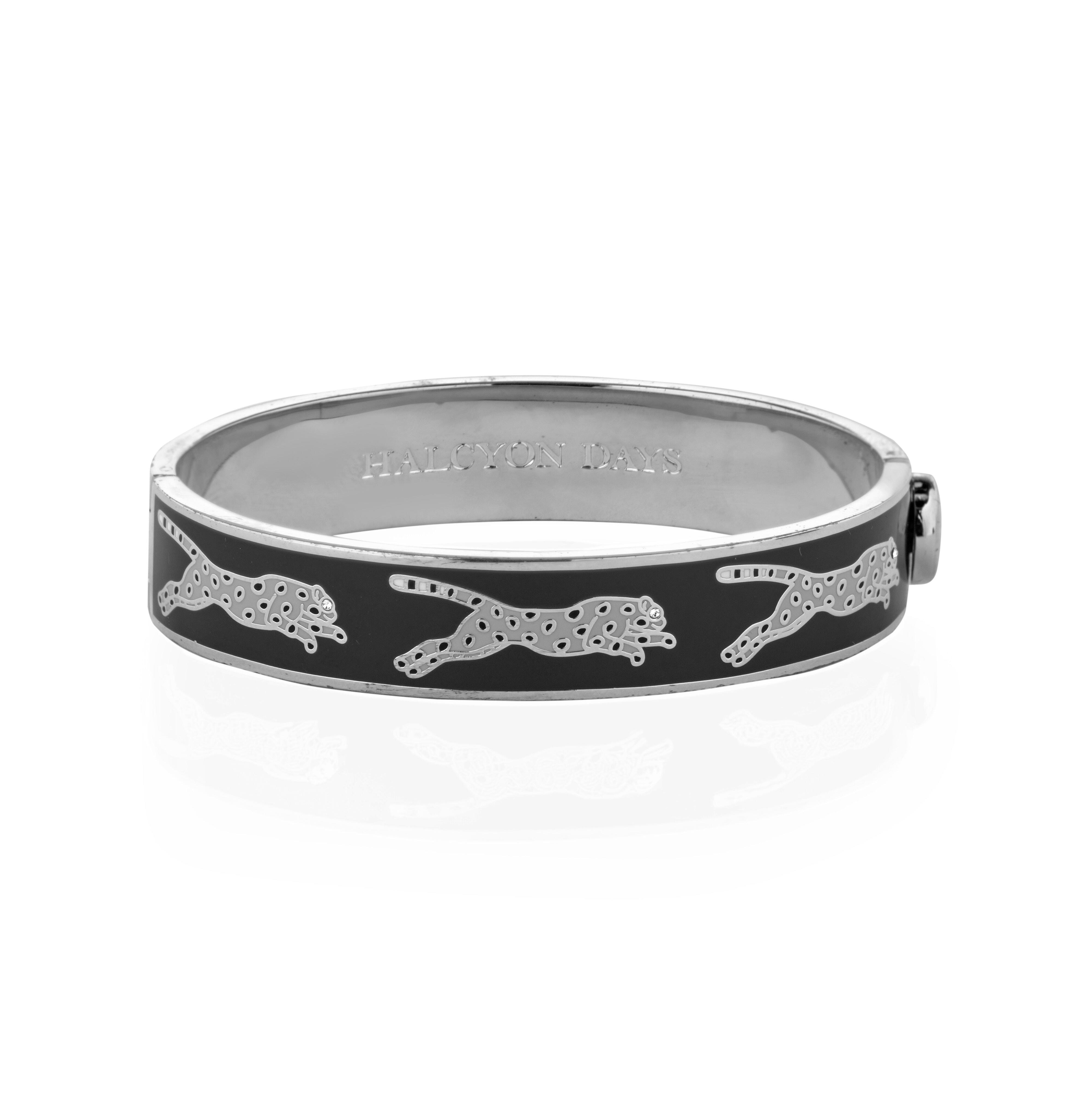 Halcyon Days Leopard Hinged Bangles