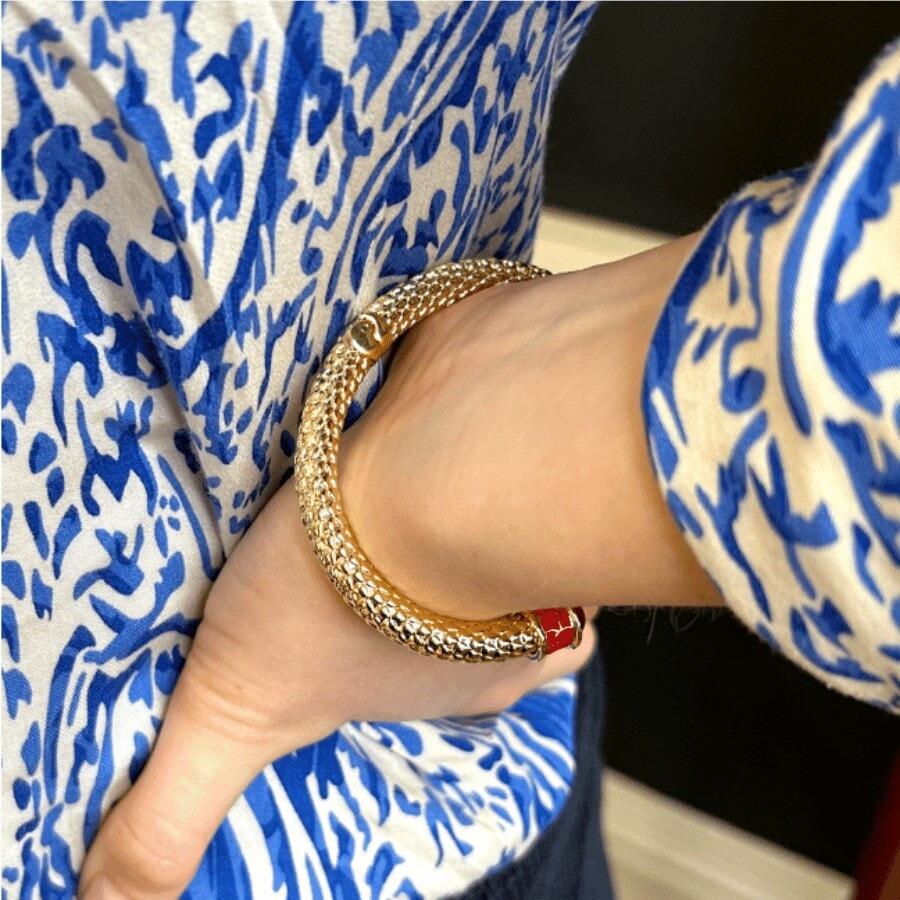 Halcyon Days Minoan Hinged Torque Bangles