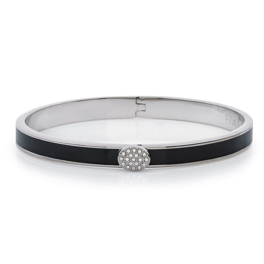 Halcyon Days Skinny Pave Hinged Bangles, 6mm