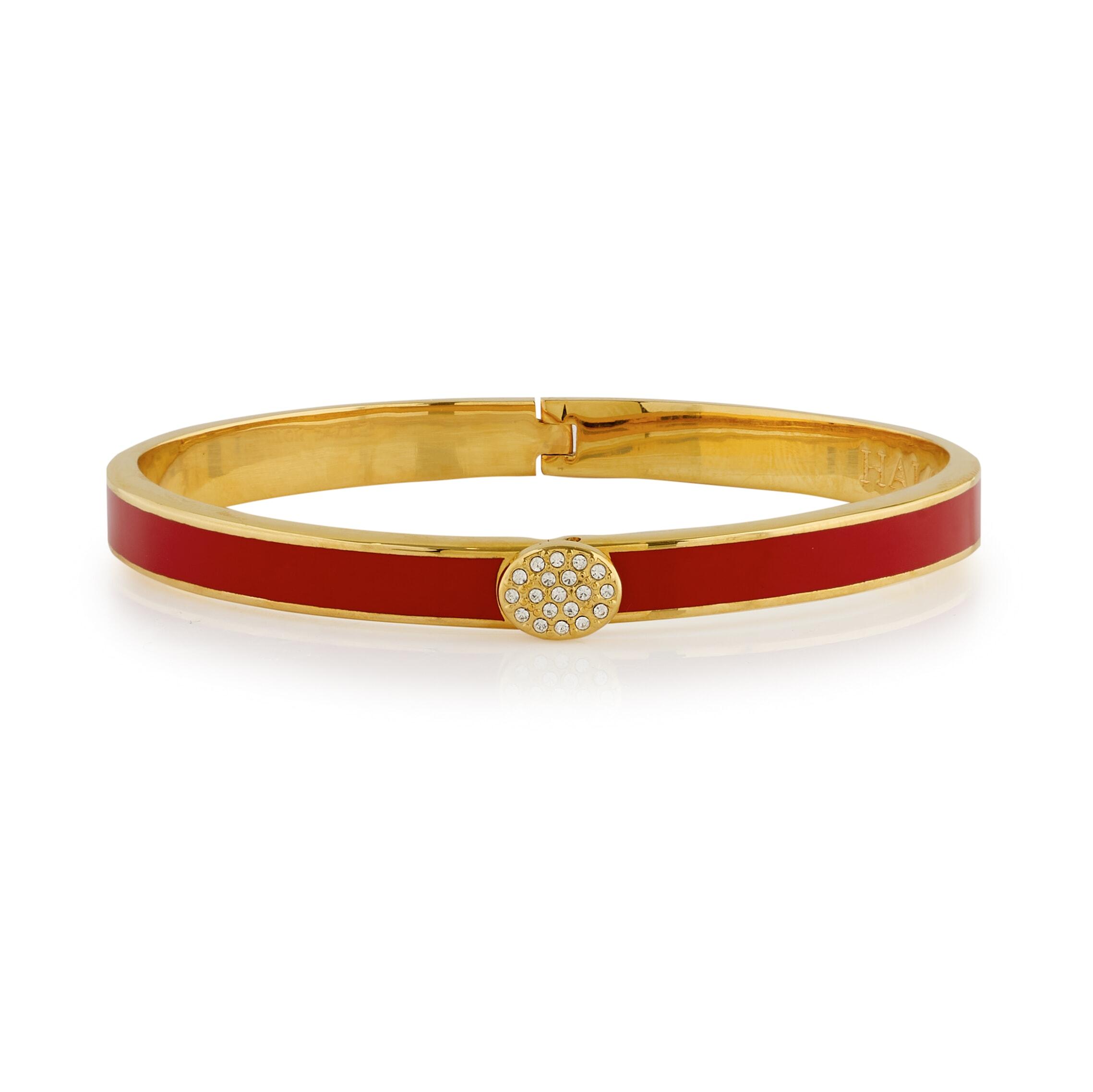 Halcyon Days Skinny Pave Hinged Bangles, 6mm