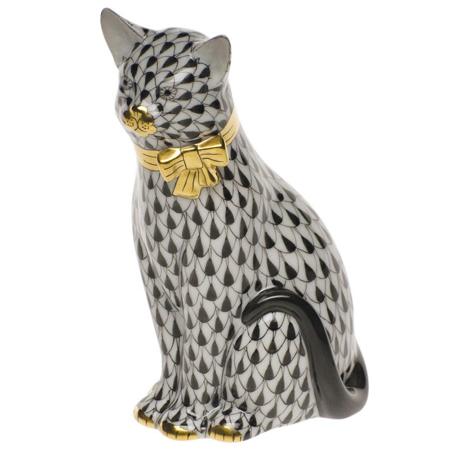 Herend Cat with Bow