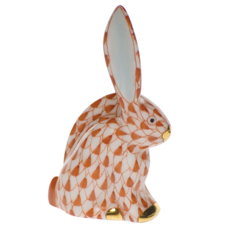 Herend Miniature Rabbit One Ear Up