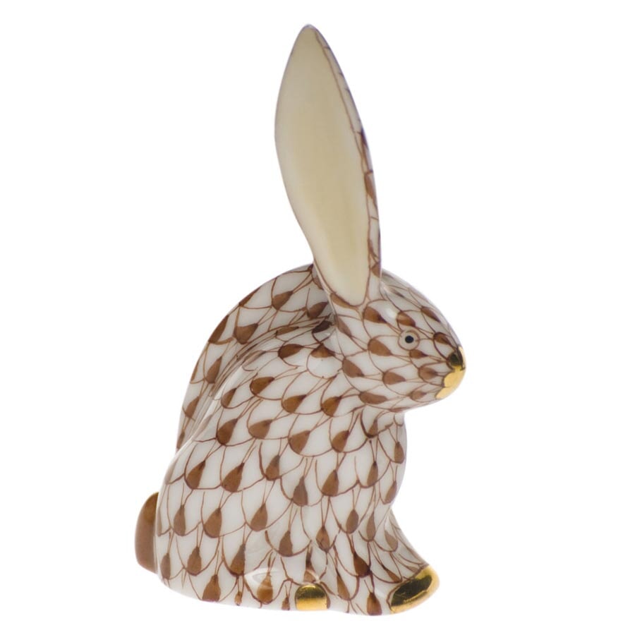 Herend Miniature Rabbit One Ear Up