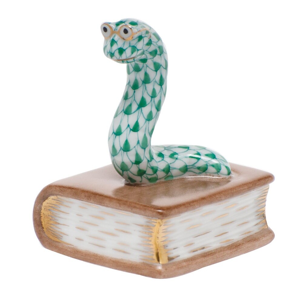 Herend Bookworm Figurine