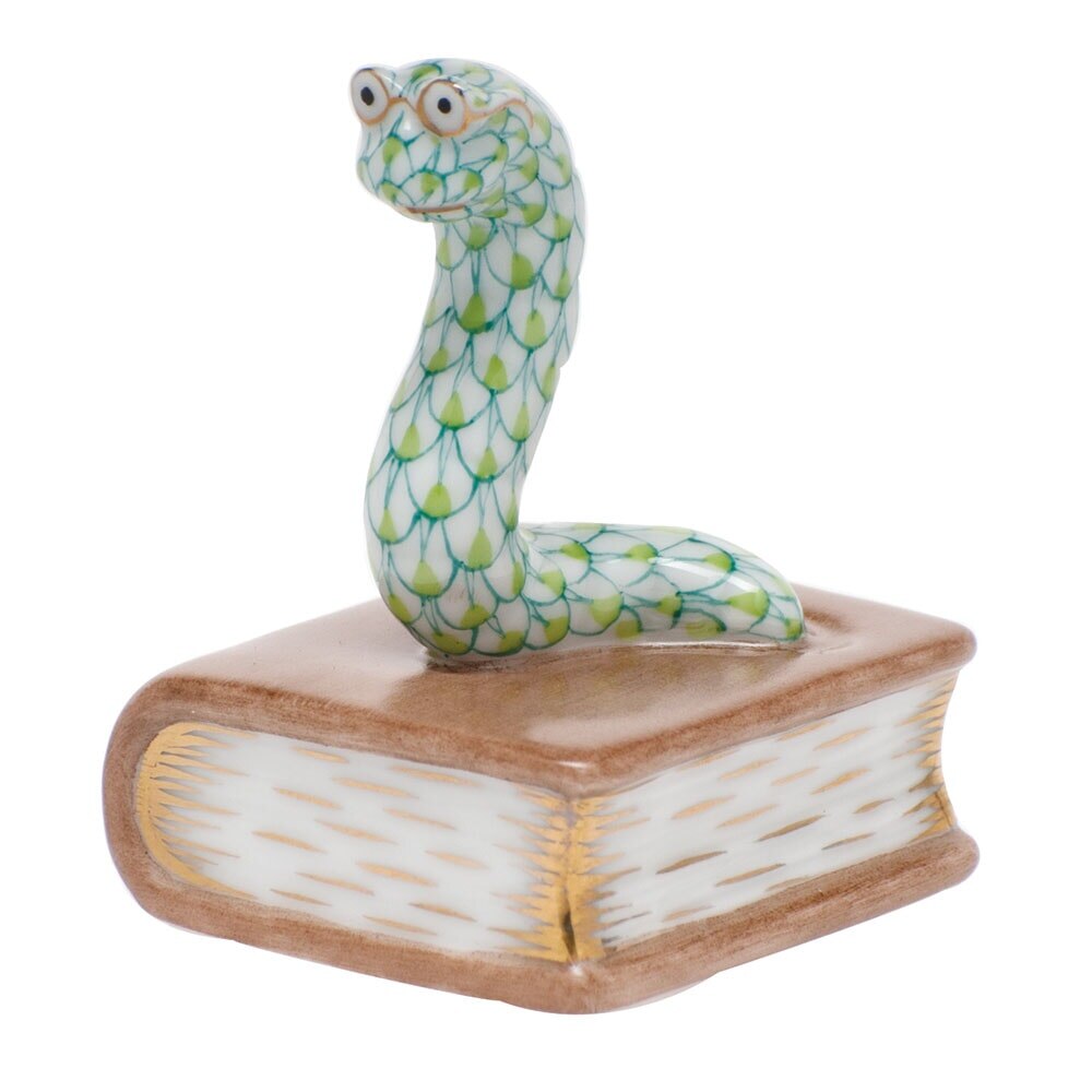 Herend Bookworm Figurine