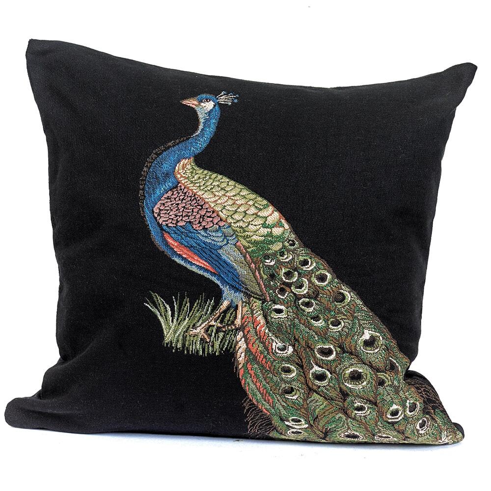 Plumed Peacock Tapestry Pillows
